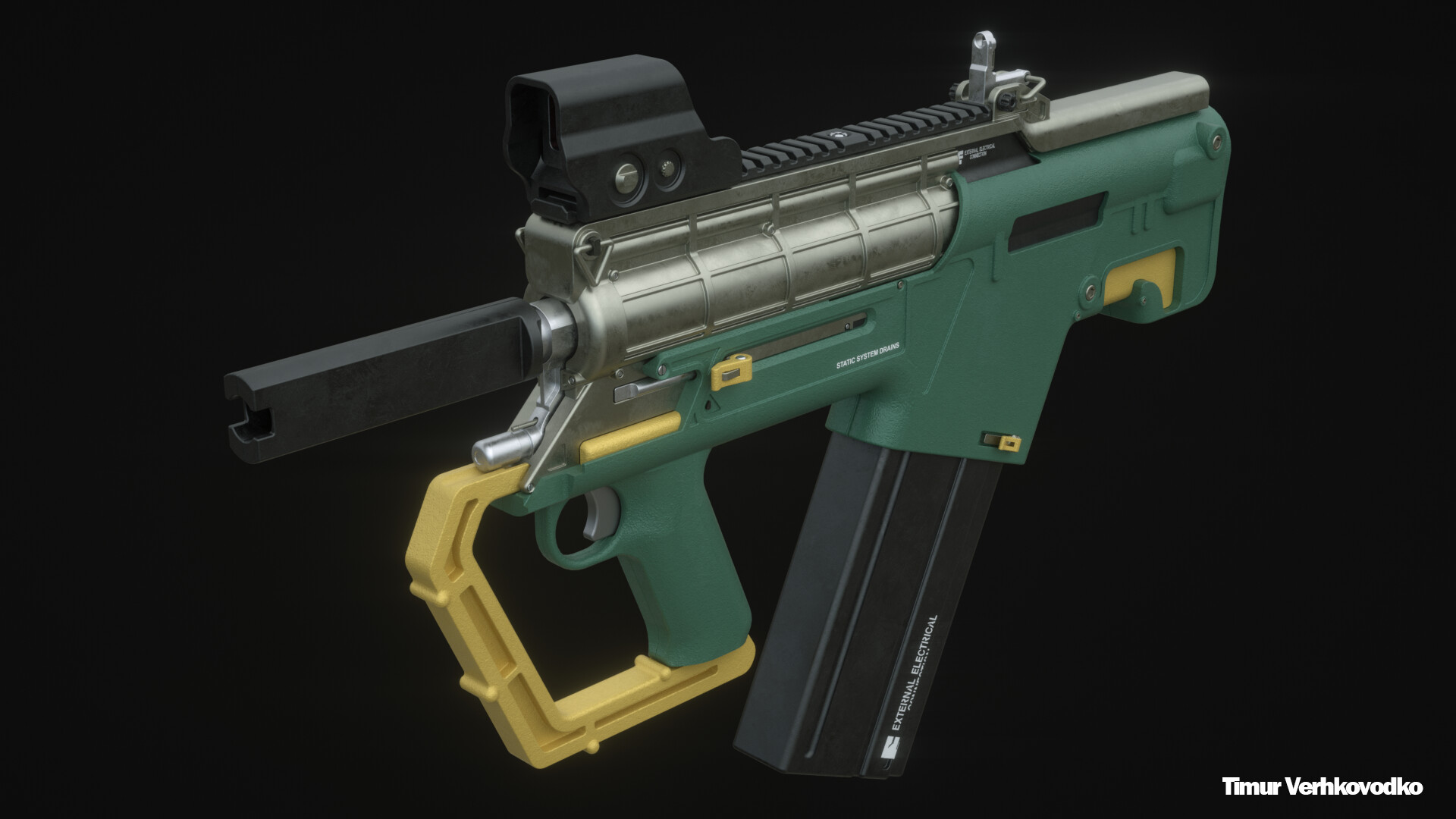 ArtStation - Concept of Military Gun