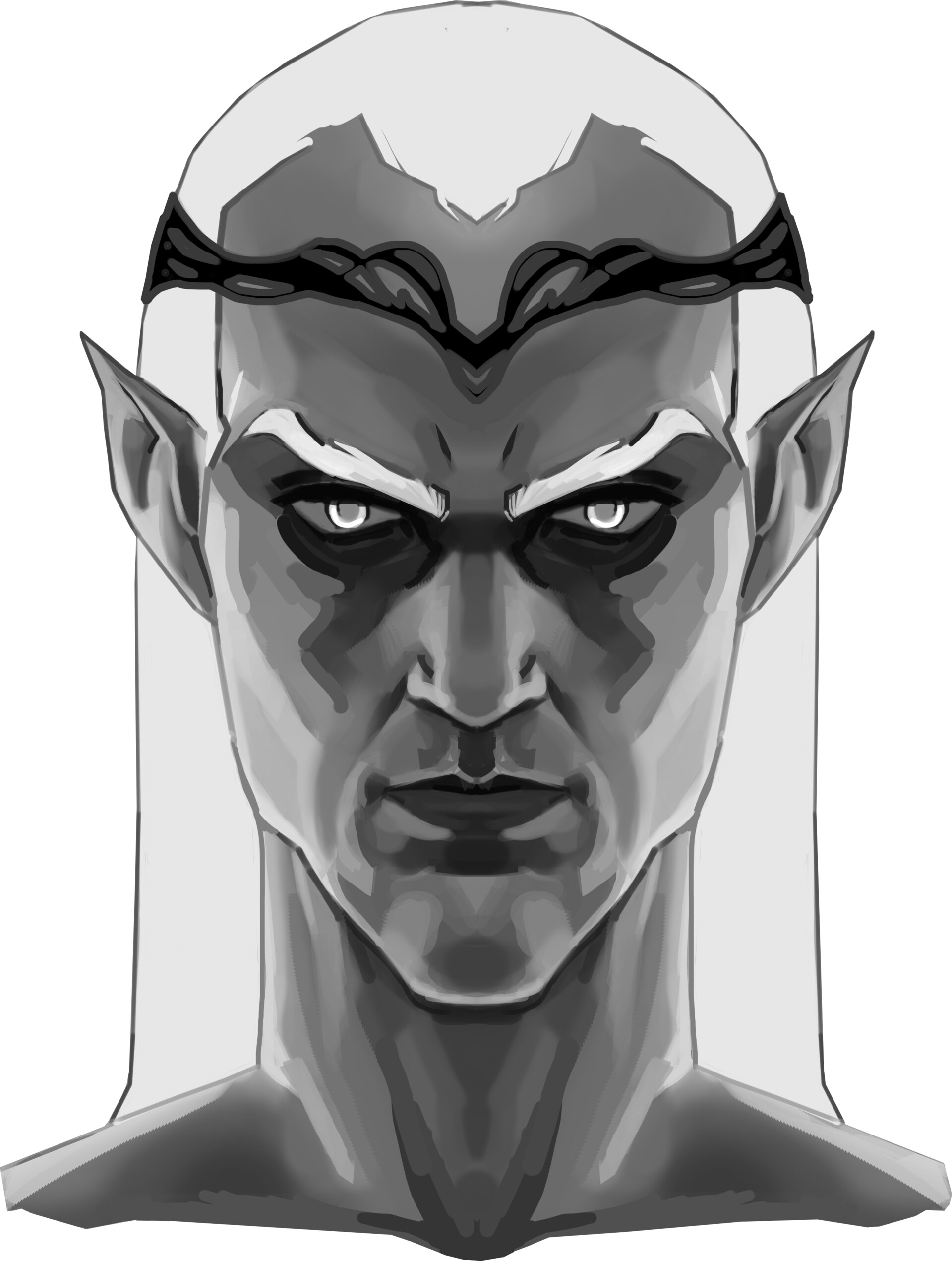 ArtStation - drow face male