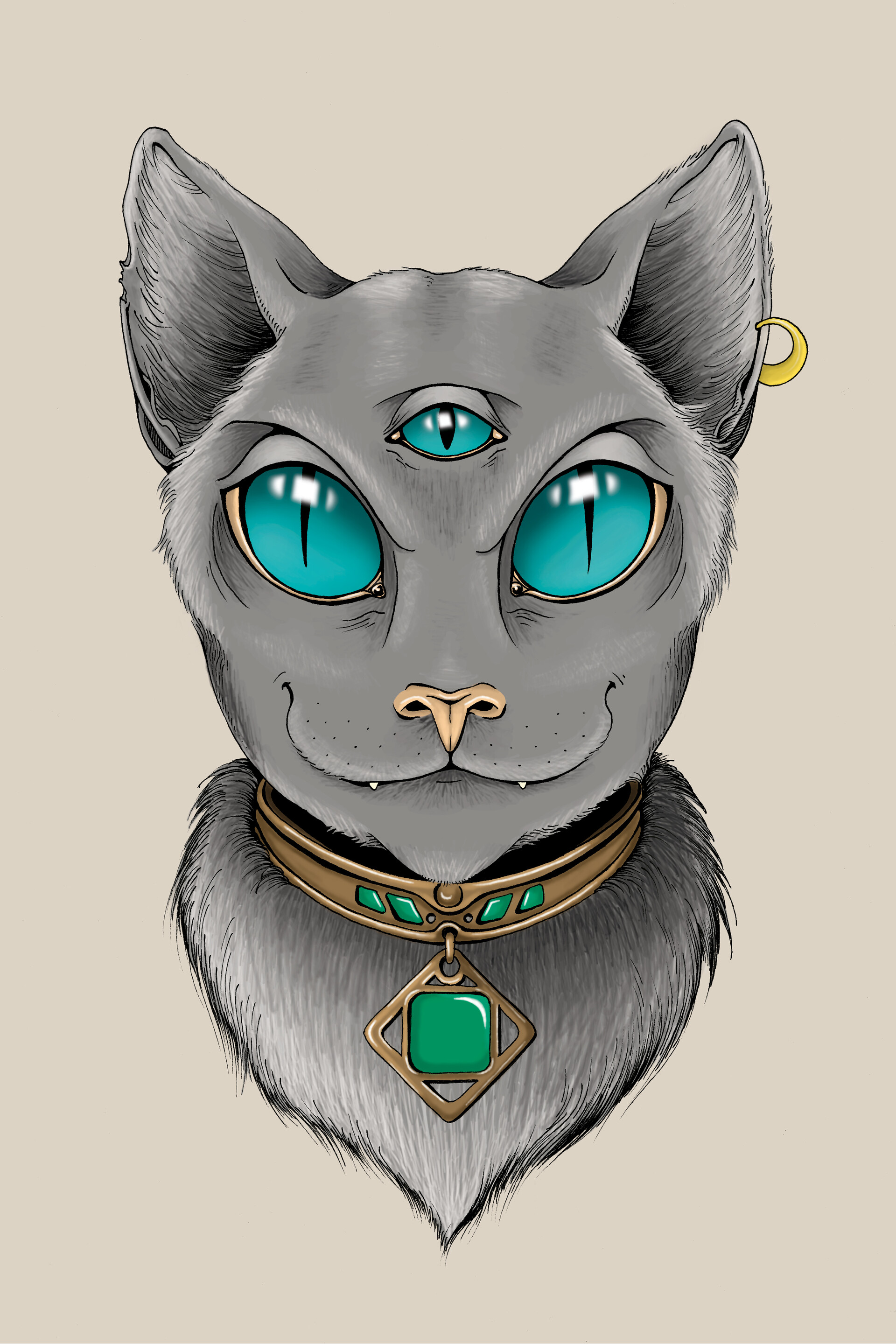 ArtStation - Colorized Cat