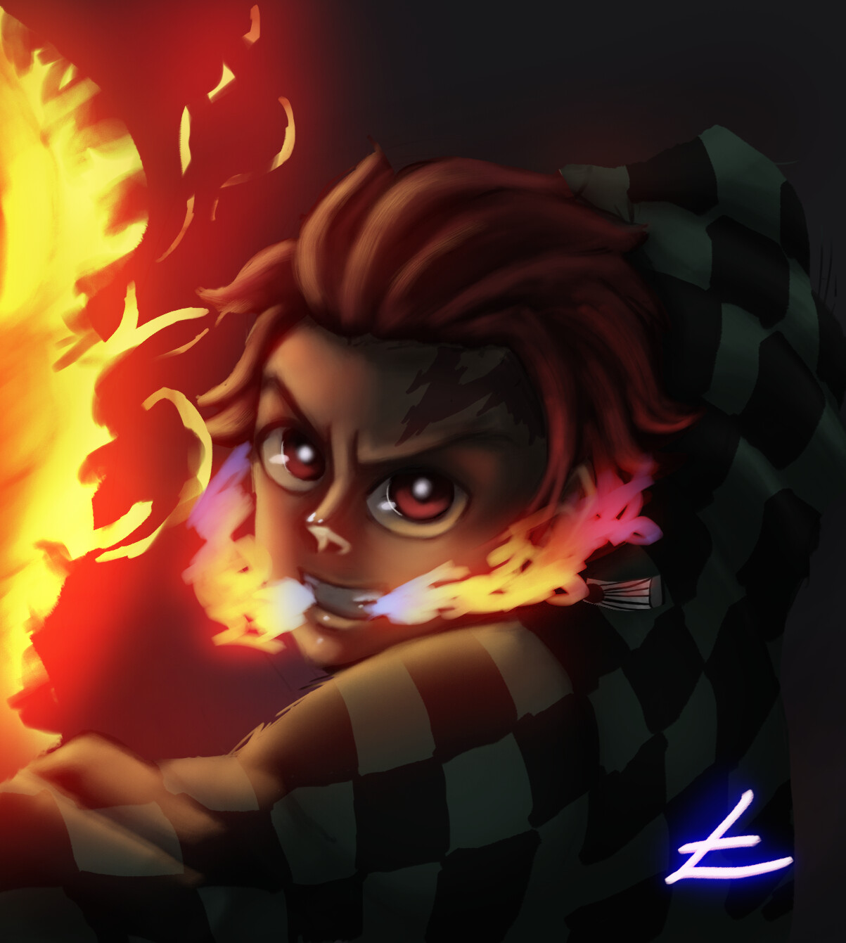 ArtStation - Tanjiro Kamado, Hinokami Kagura