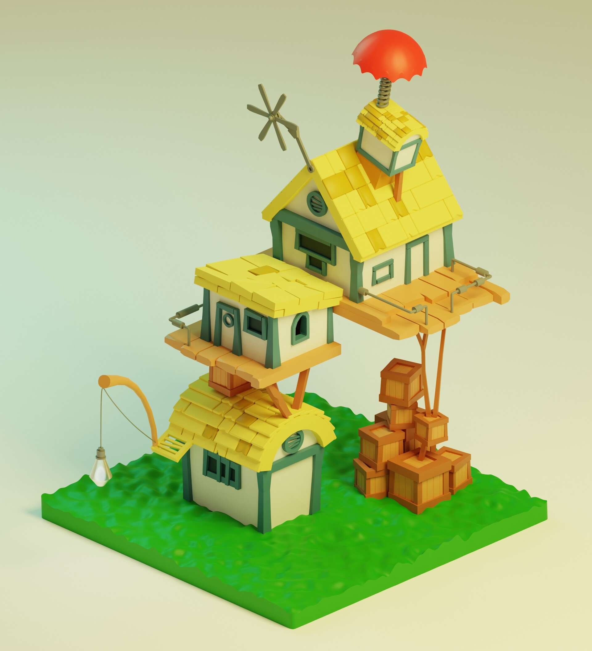 ArtStation - stylized house