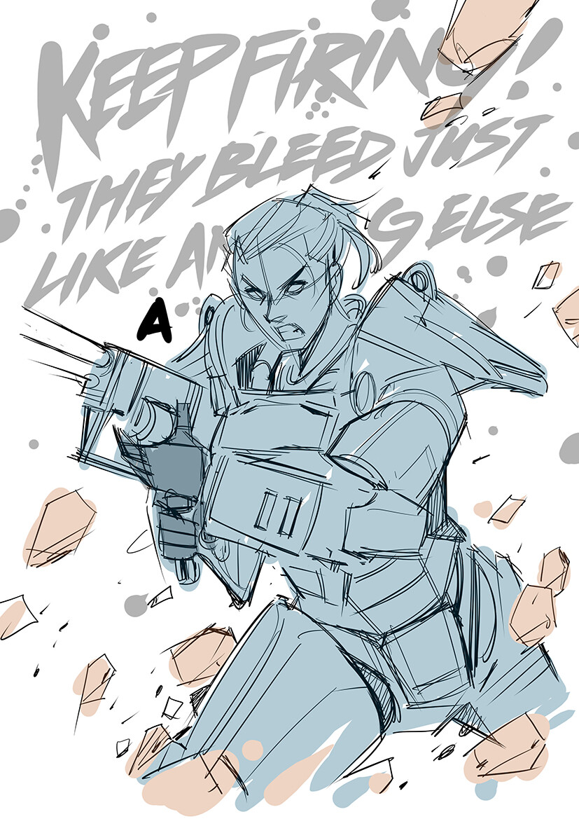 Lipwei Chang - Comic Art Commission: Sarah Lyons