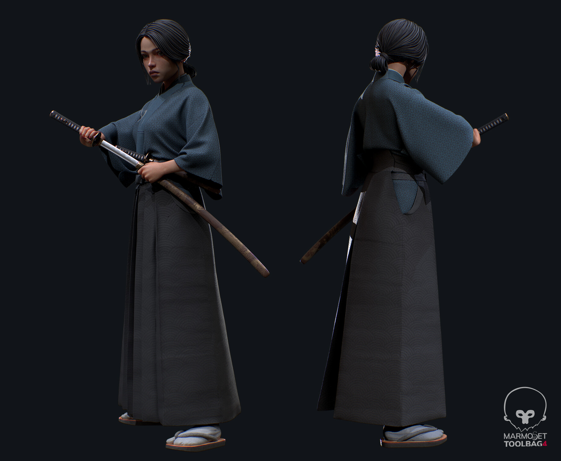 ArtStation - Samurai girl