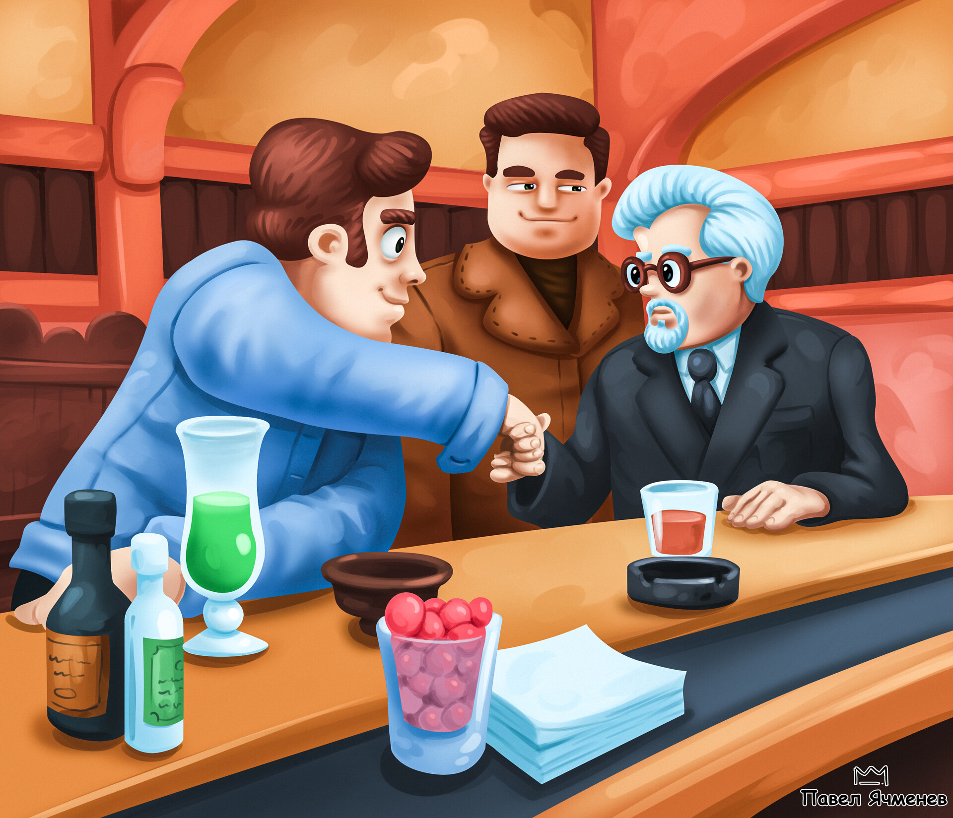 ArtStation - in the bar