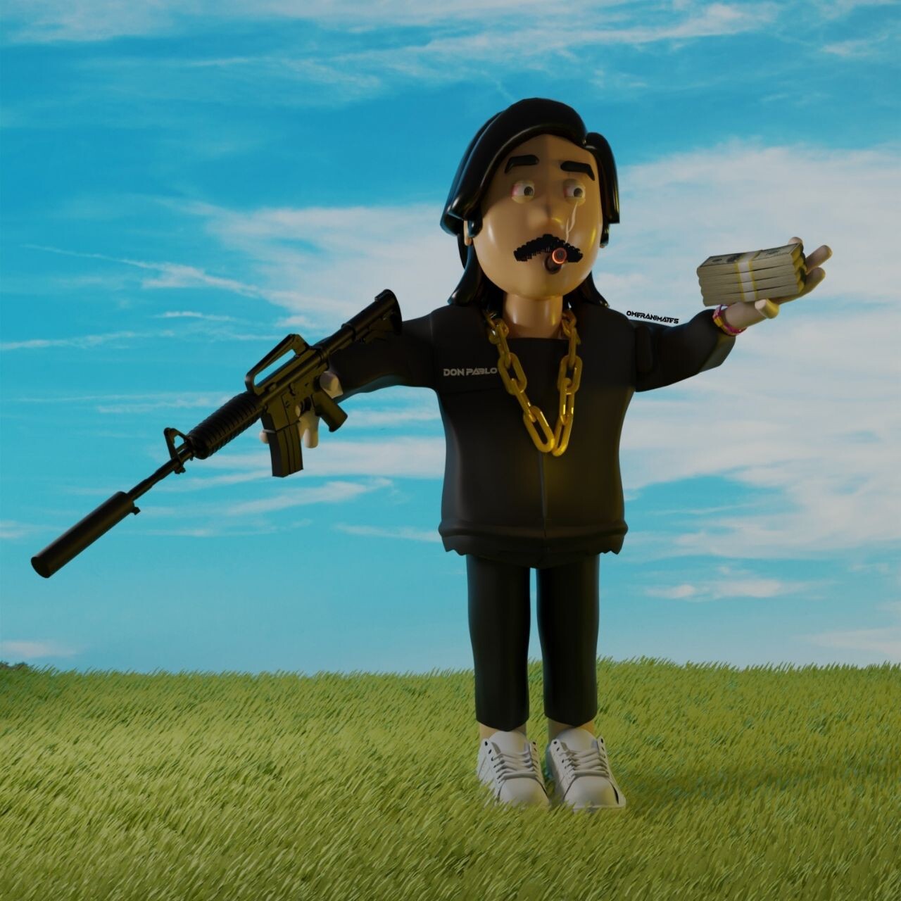 ArtStation - Don Pablo Escobar nft art