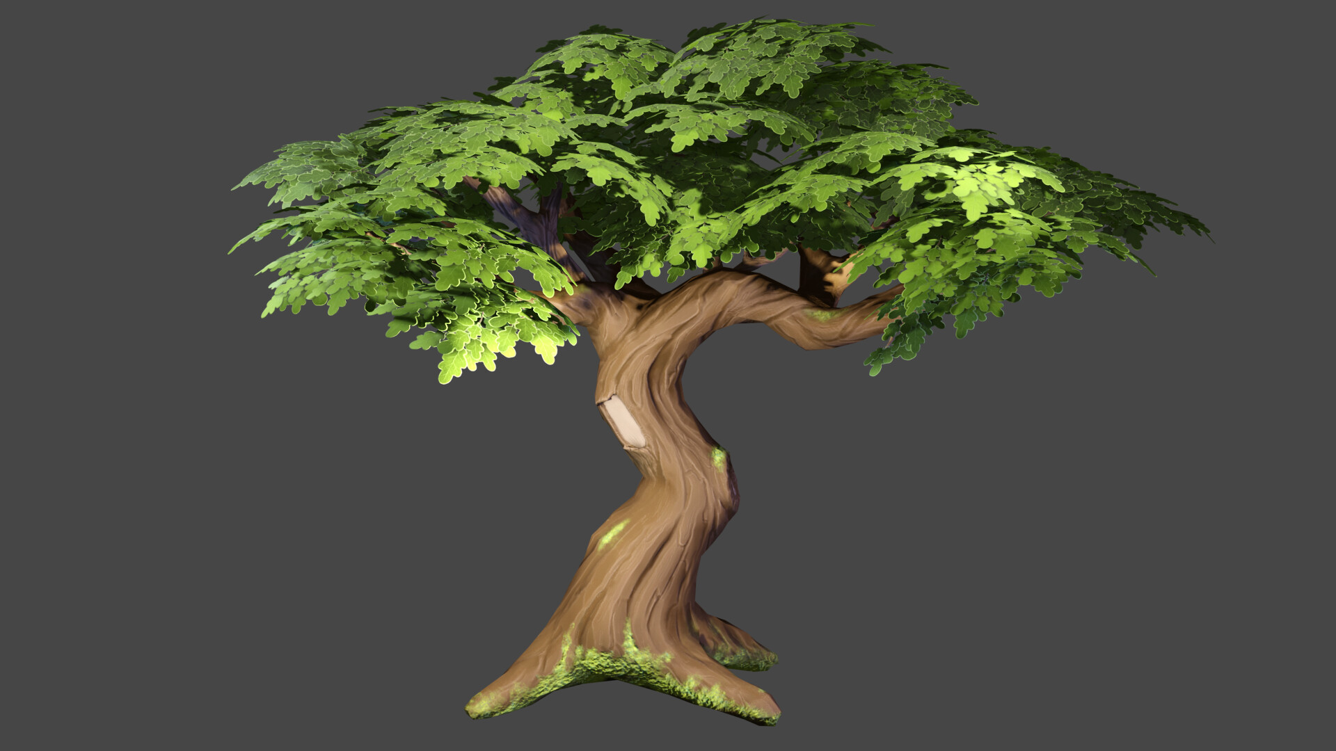 ArtStation - 3D Stylized Oak Tree