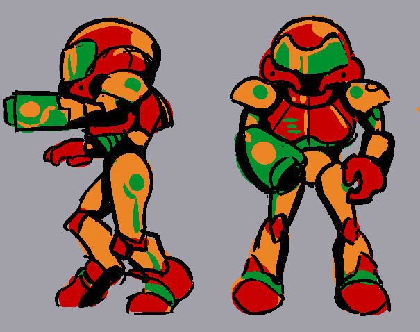 Samus Sprite 8 Bit