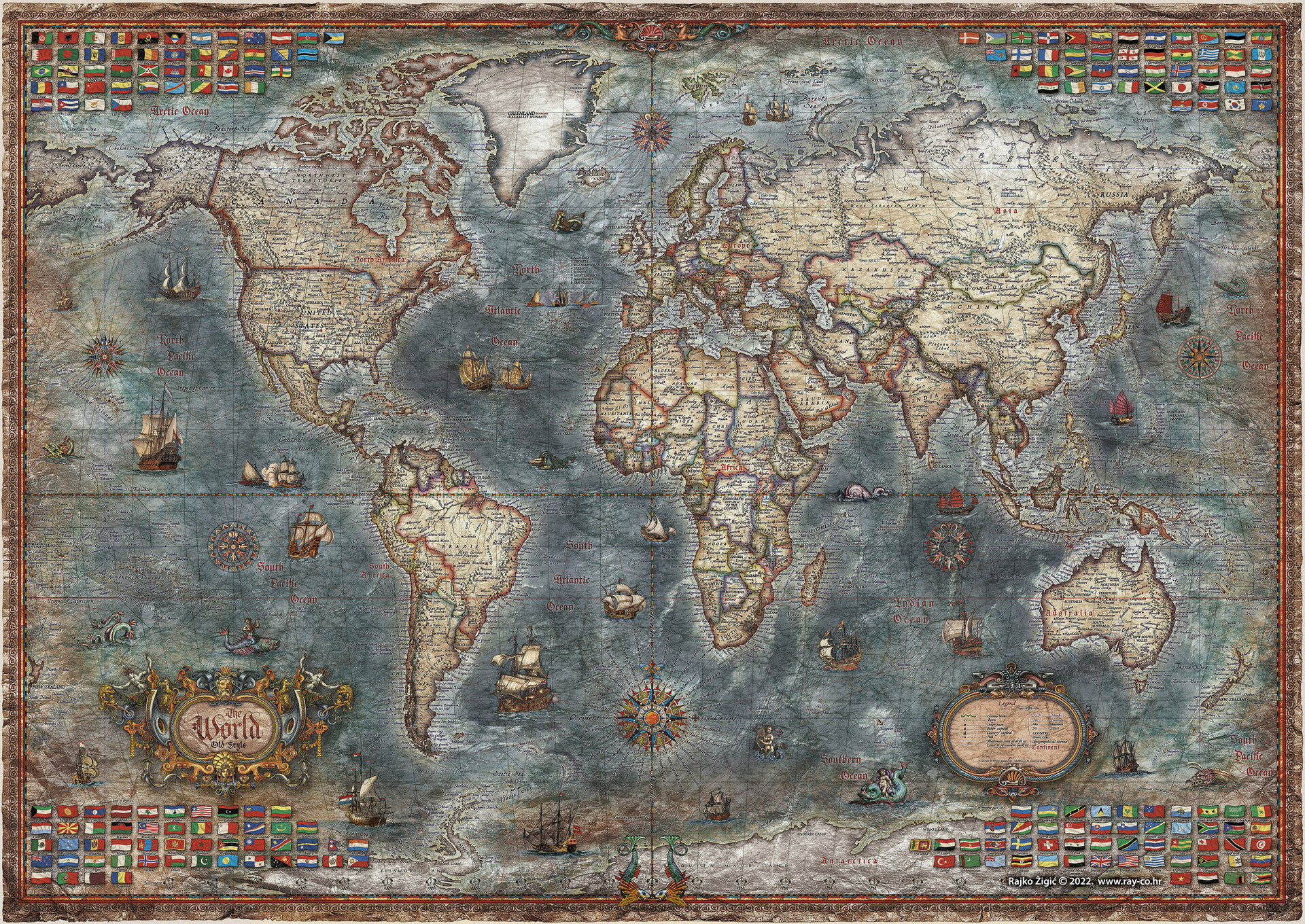 ArtStation - The World Old Style 192 x 137,5,2 cm