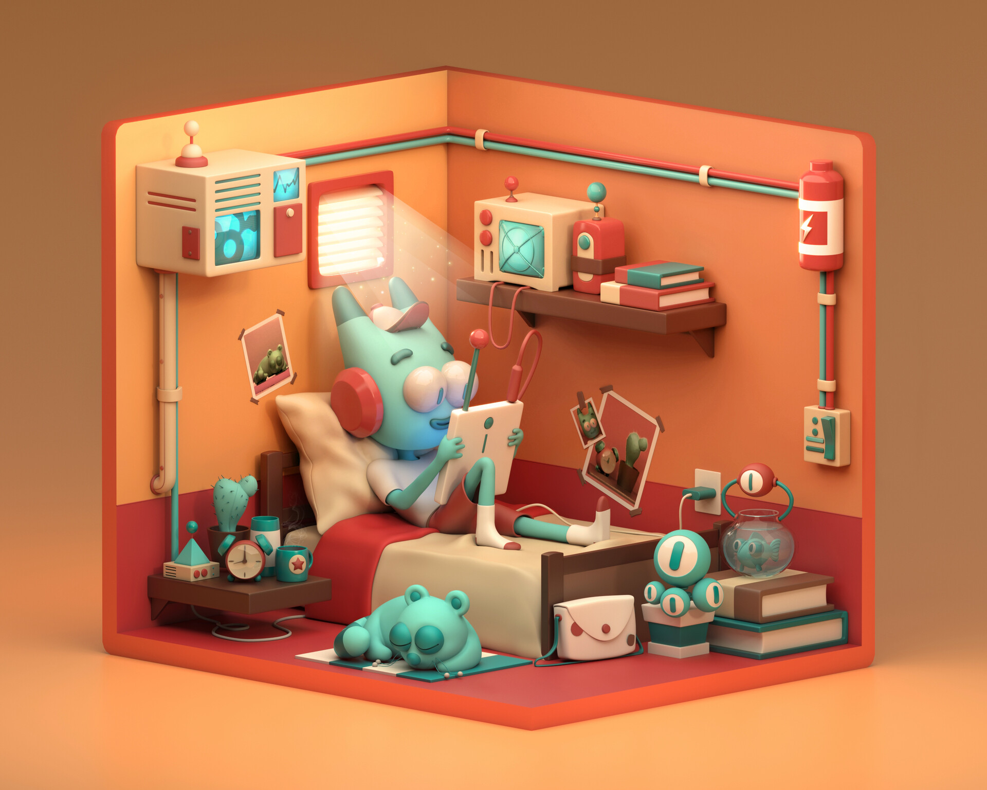 ArtStation - Isometric room2