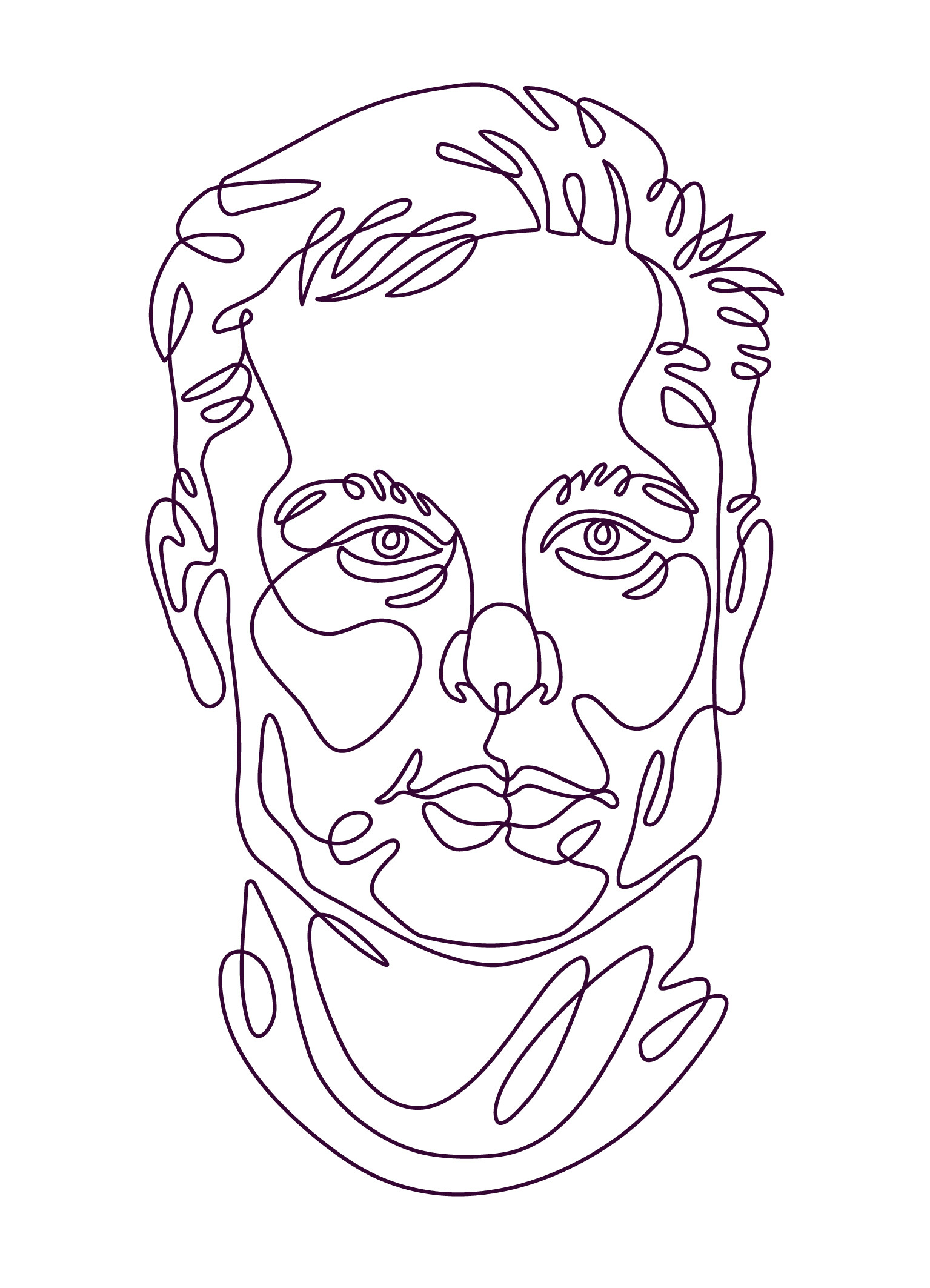 Julia Ilyina - One line portraits