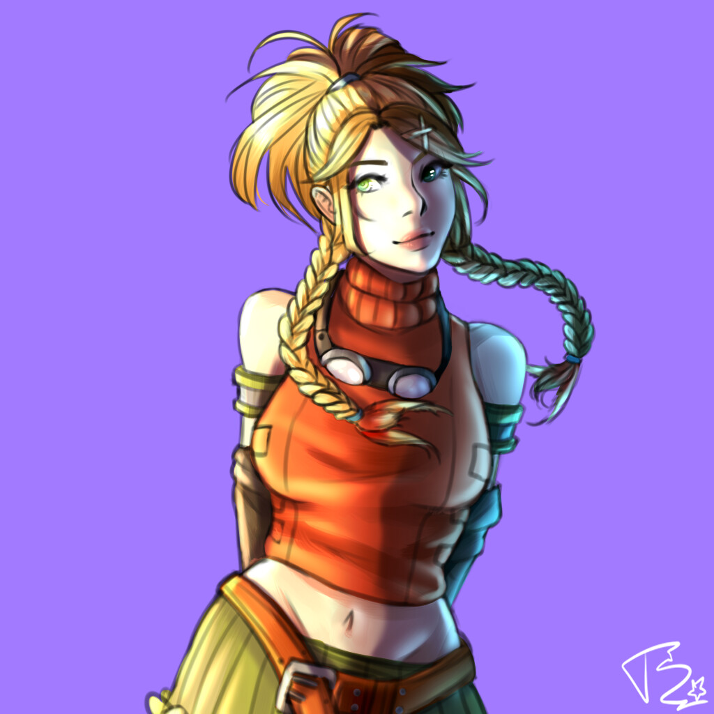 ArtStation - Rikku FFX (Arttrober Day #29)