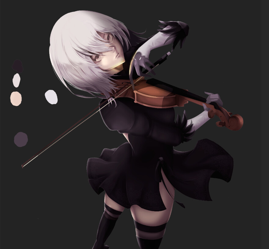 Javi Aqueche - YoRHa B2 - Nier:Automata🎨🎮 Fanart