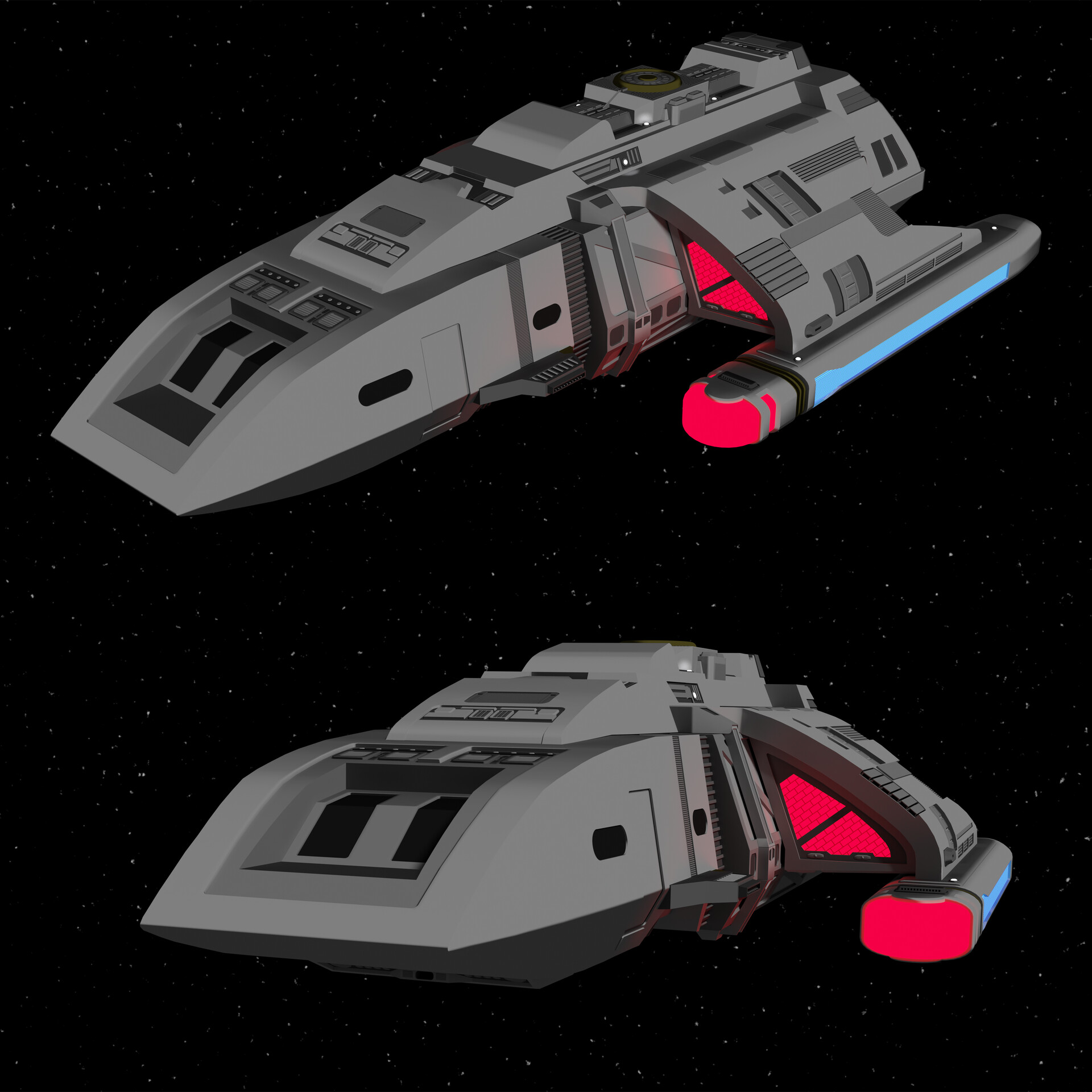 ArtStation - Danube Class Runabout - Star Trek - Fan Art