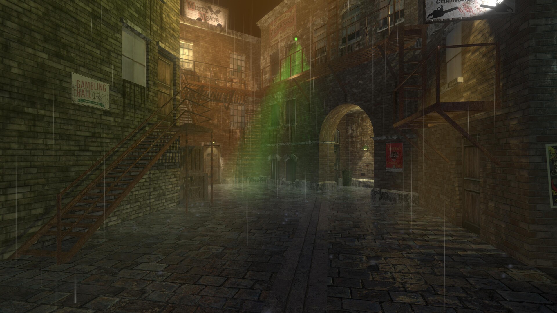 ArtStation - Horror Themed Alley