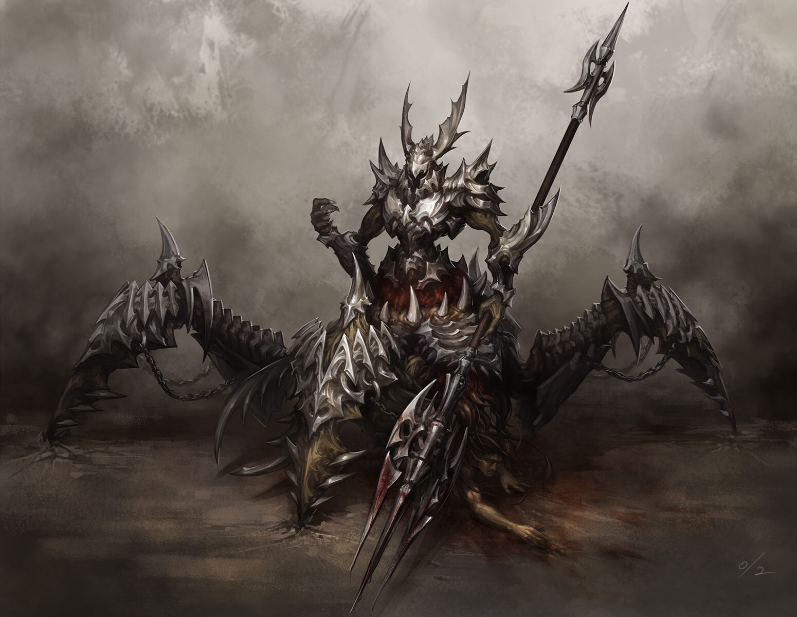 ArtStation - creature_half spider