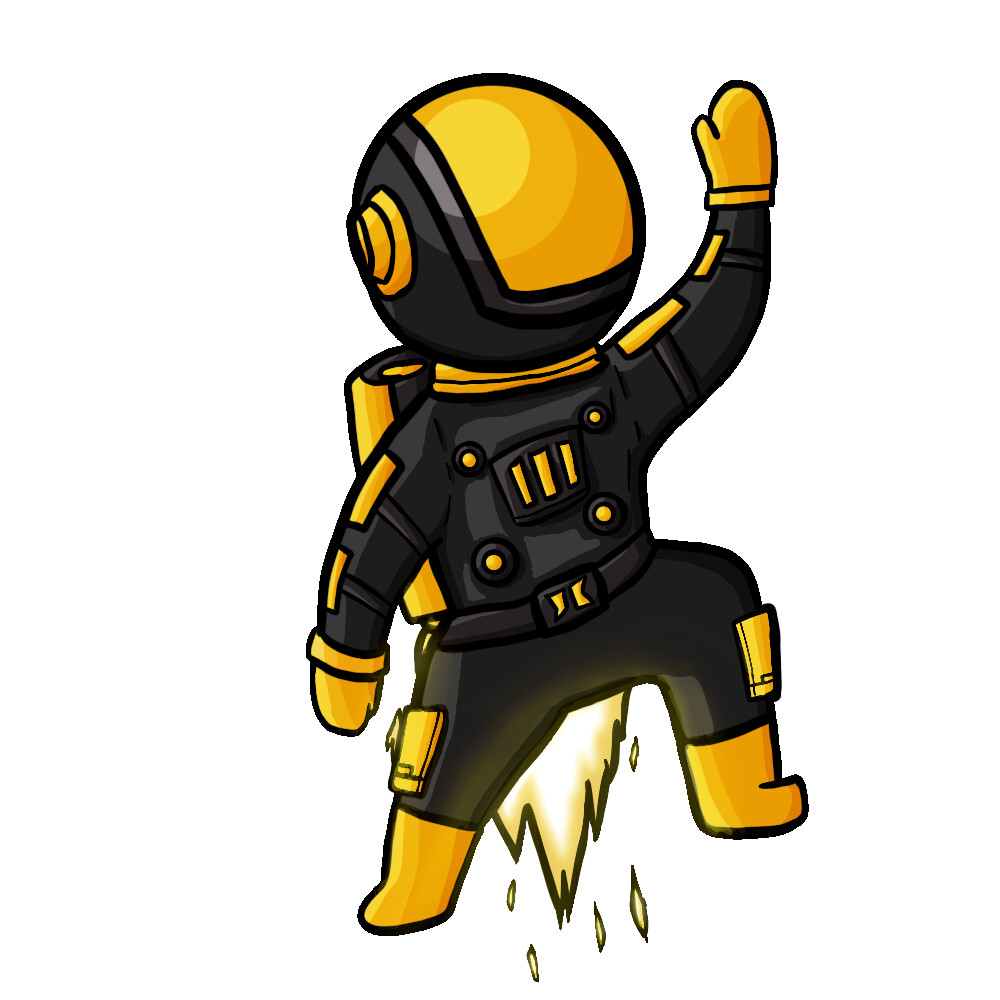 Daniel Antúnez - 3D videogame concept art about an astronaut named Dan