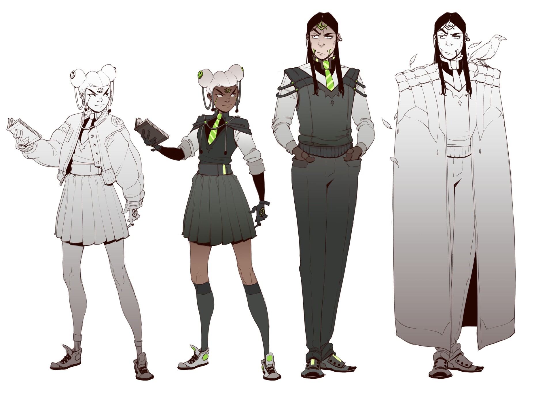 ArtStation - Necromancer School Uniforms
