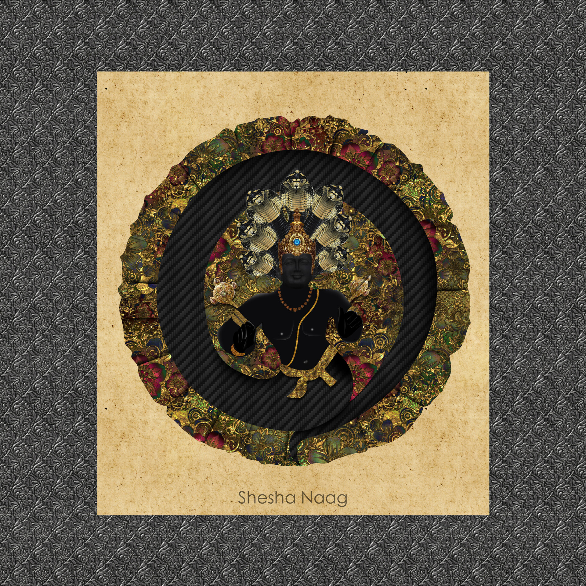 ArtStation - Shesha Naag - Lord Vishnu