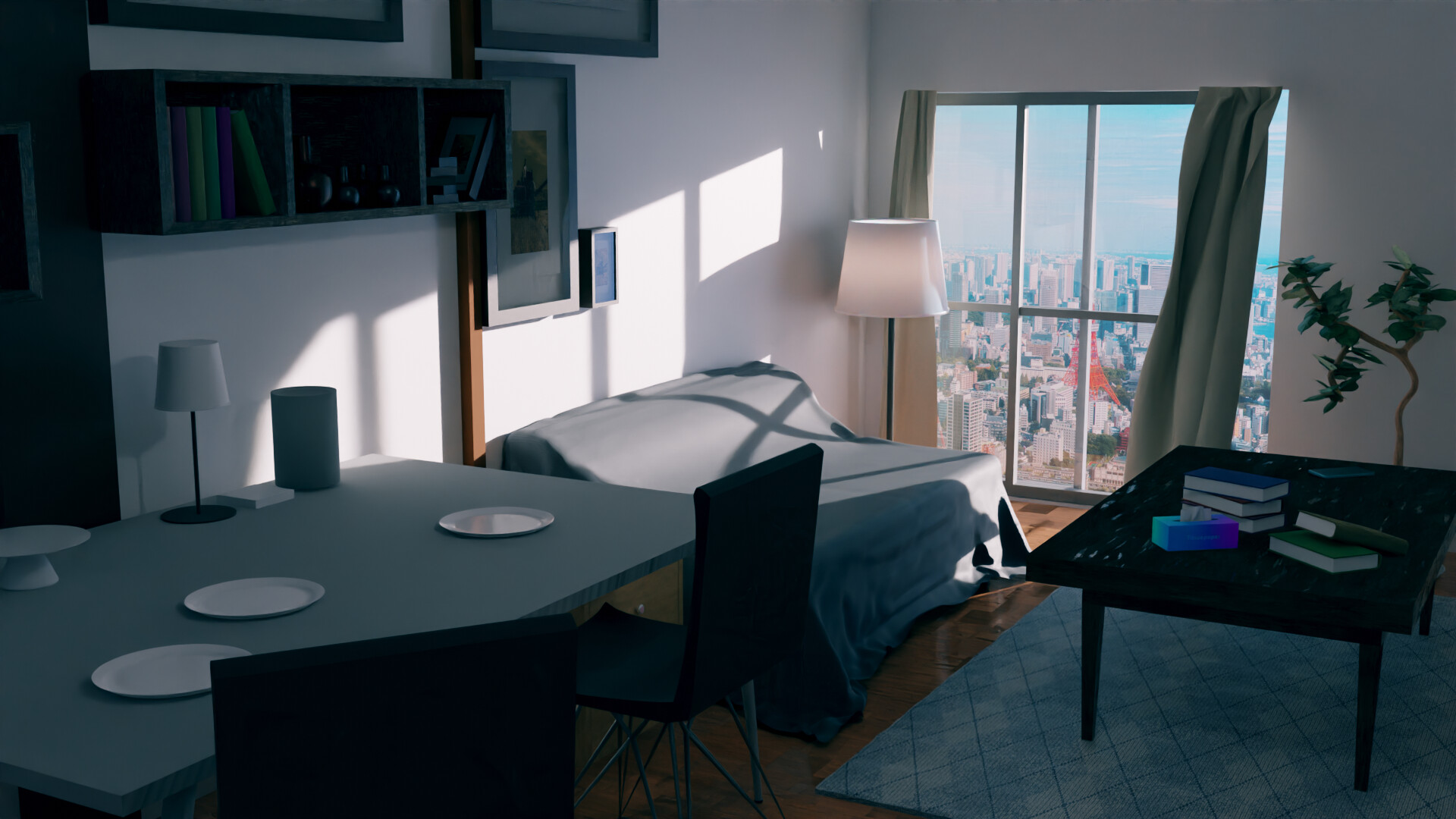 ArtStation - A room in a skyscraper