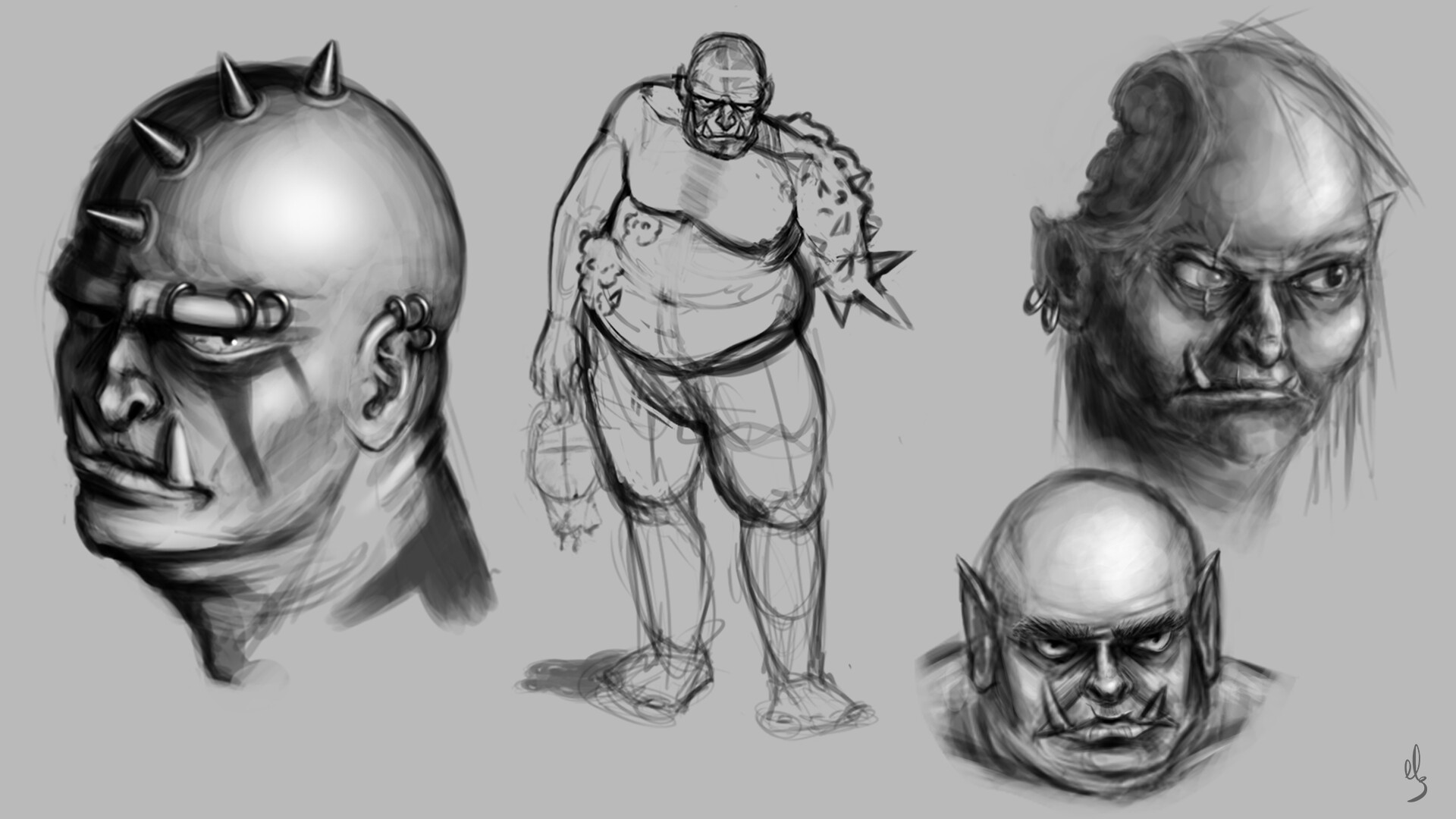 ArtStation - Orc Sketches