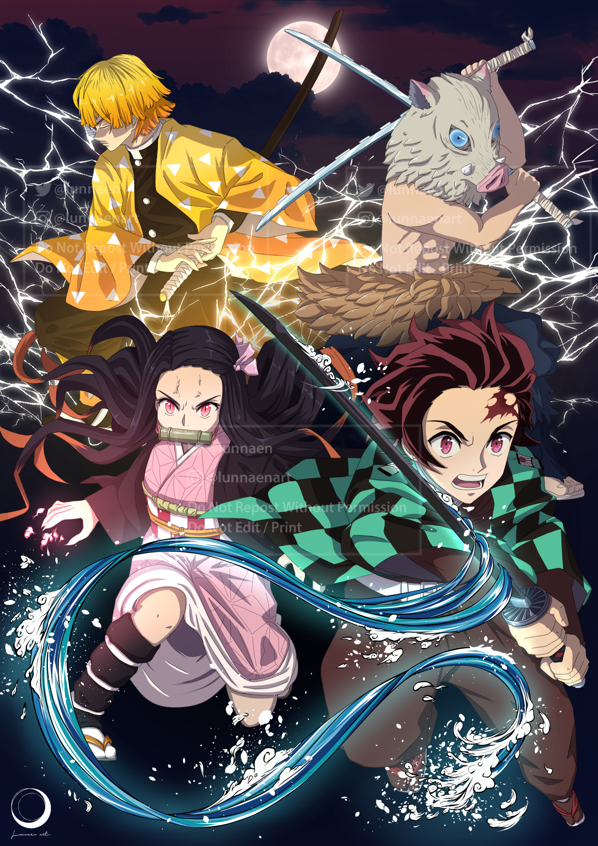 ArtStation - Kimetsu fanart