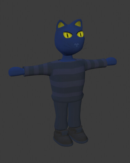 ArtStation - Cat humanoid for cancelled 3D platformer game