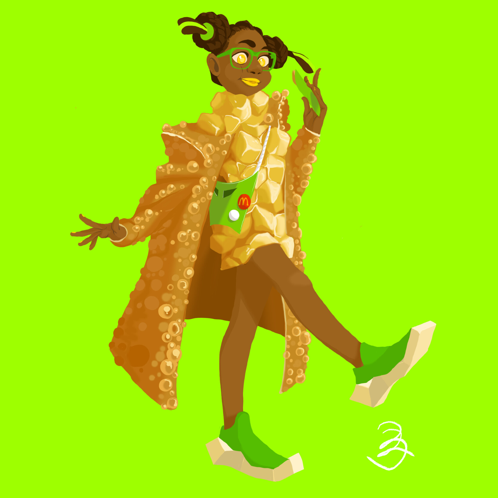 ArtStation - Personification of Mc onald's Apple Pie.