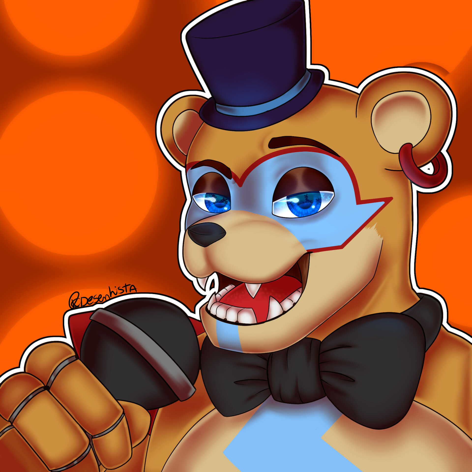 ArtStation - FNAF Security Breach - Glamromk Rock (profile)
