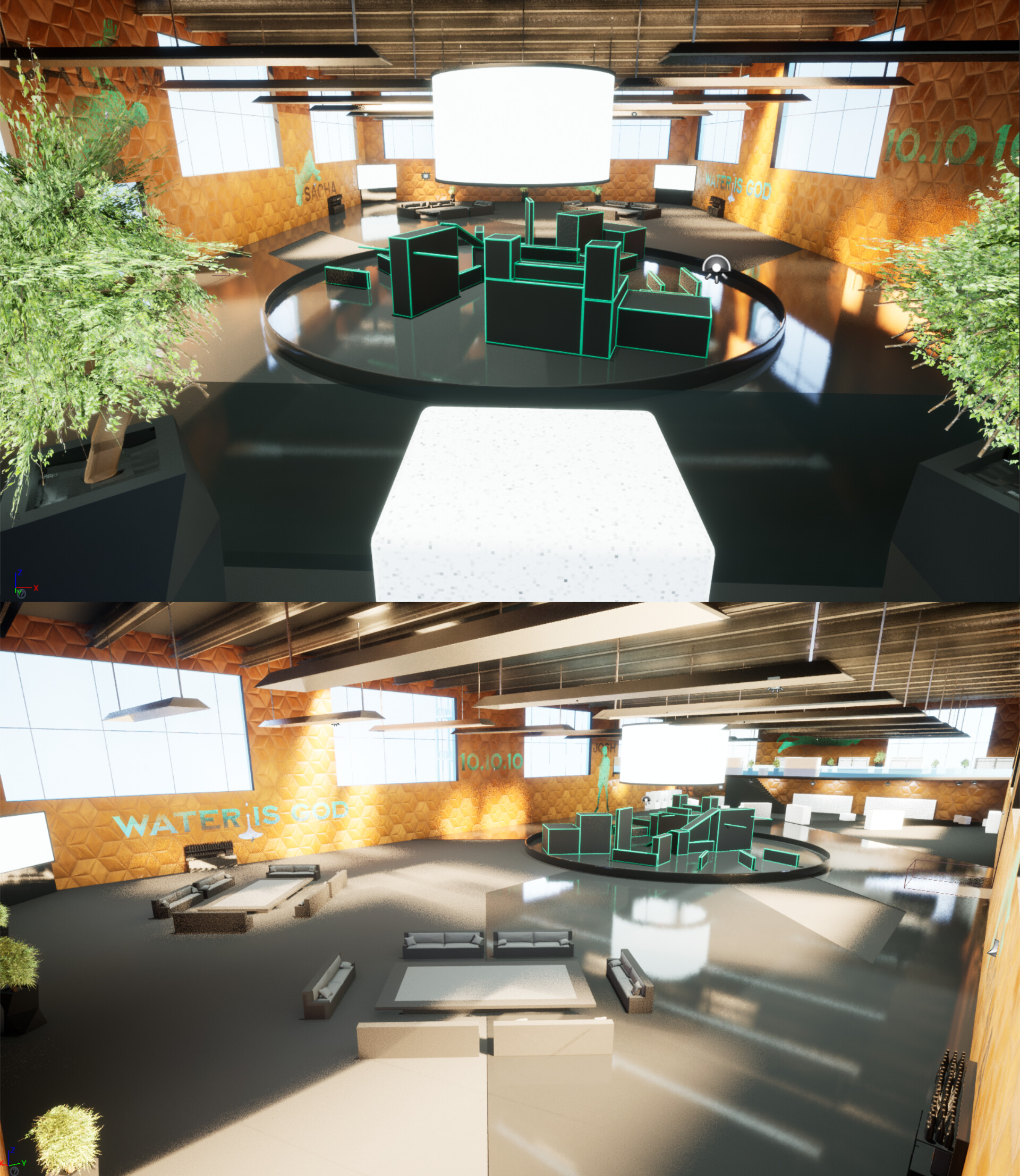 ArtStation - Multiplayer Lobby Area
