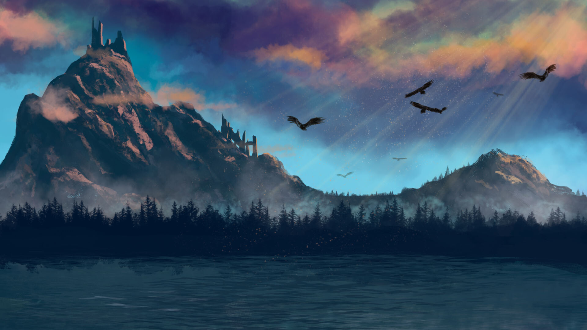 ArtStation - Fantasy Mountain