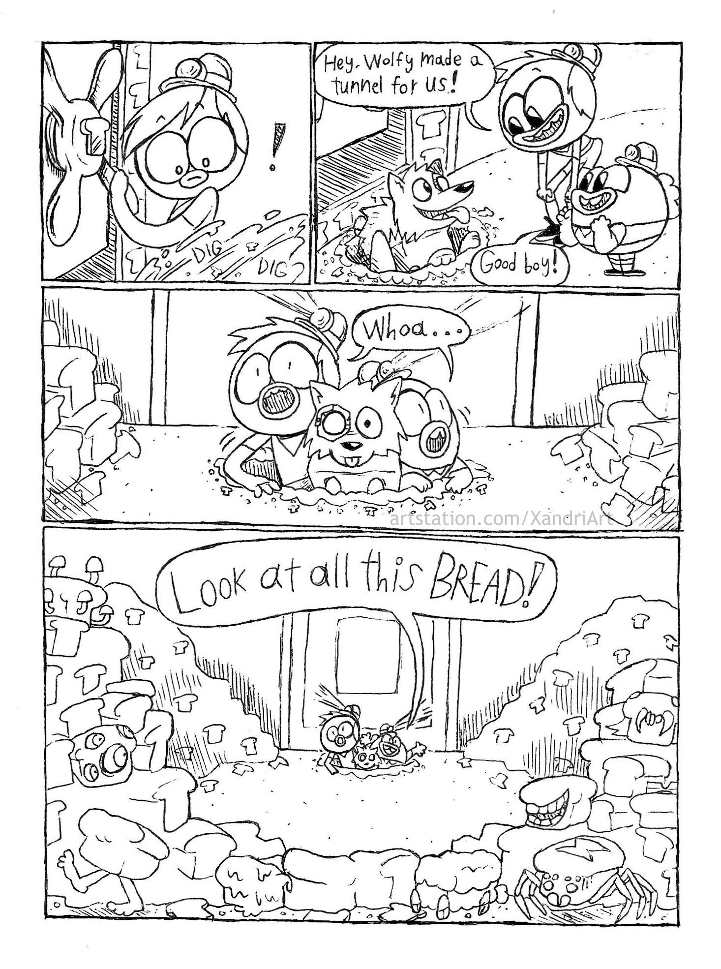 Xandri/ALiE - (Uncolored) The Vault of Misfit Loaves pg. 5 to 20 (fan ...