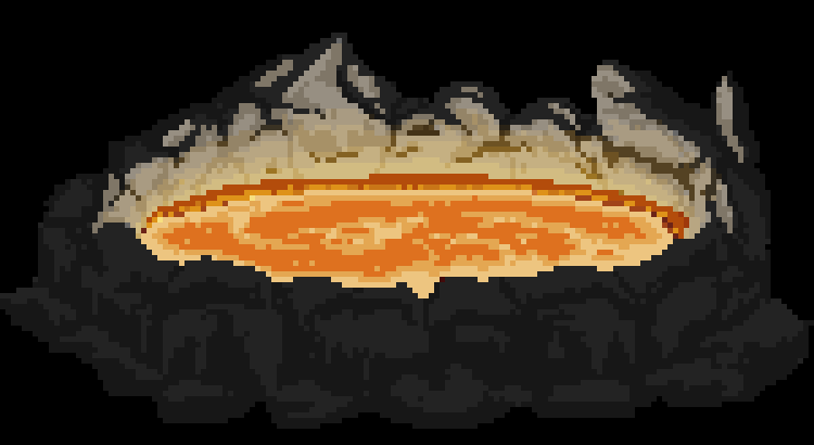 Cartoon Magma Pool