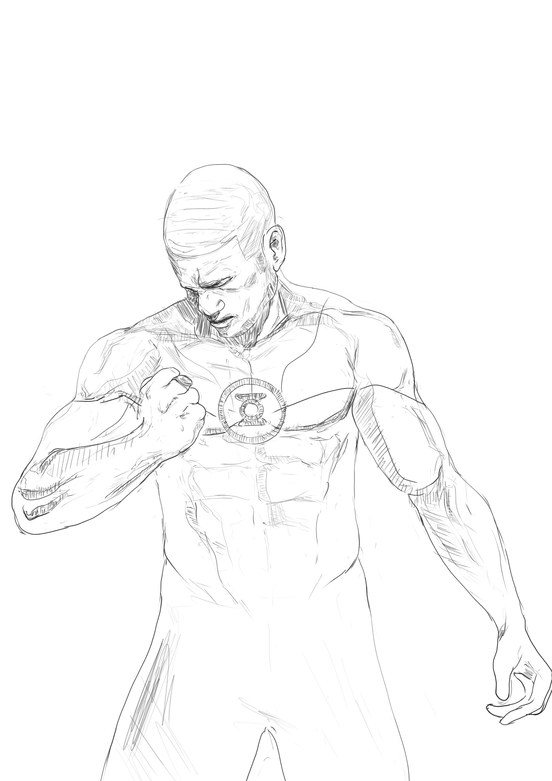 green lantern coloring picture