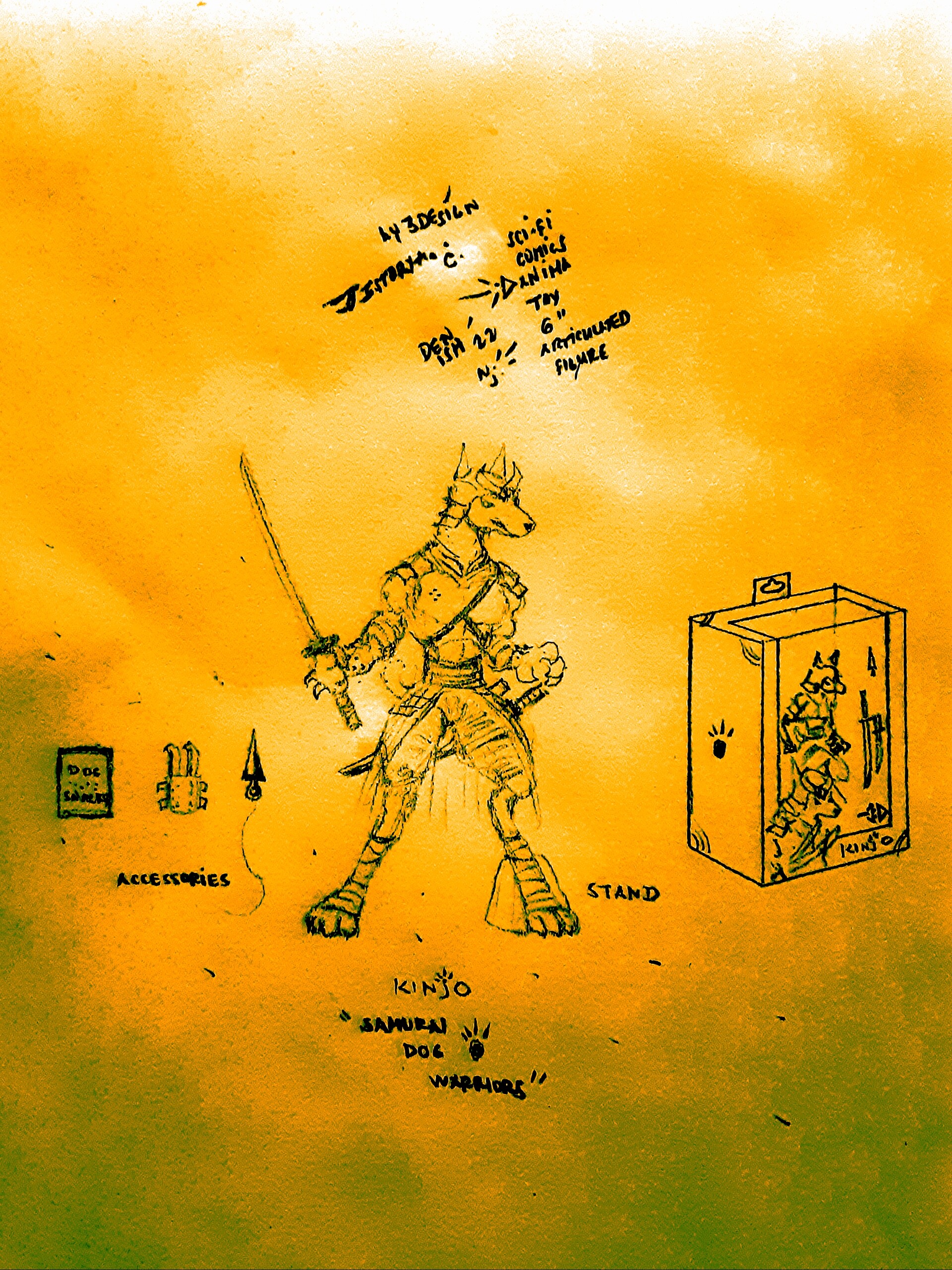 ArtStation - ``Samurai D¤g Warriors``⚔ featuring kinjo🦊