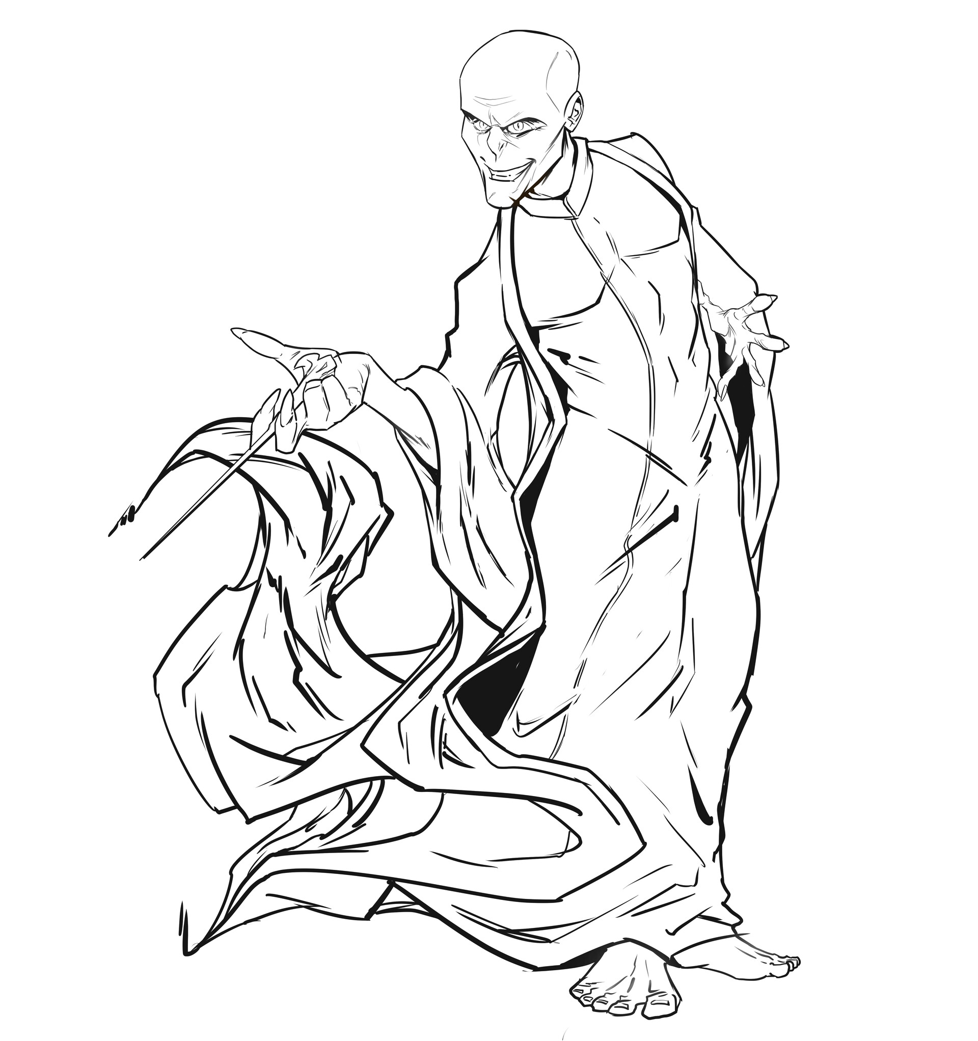 voldemort coloring pages
