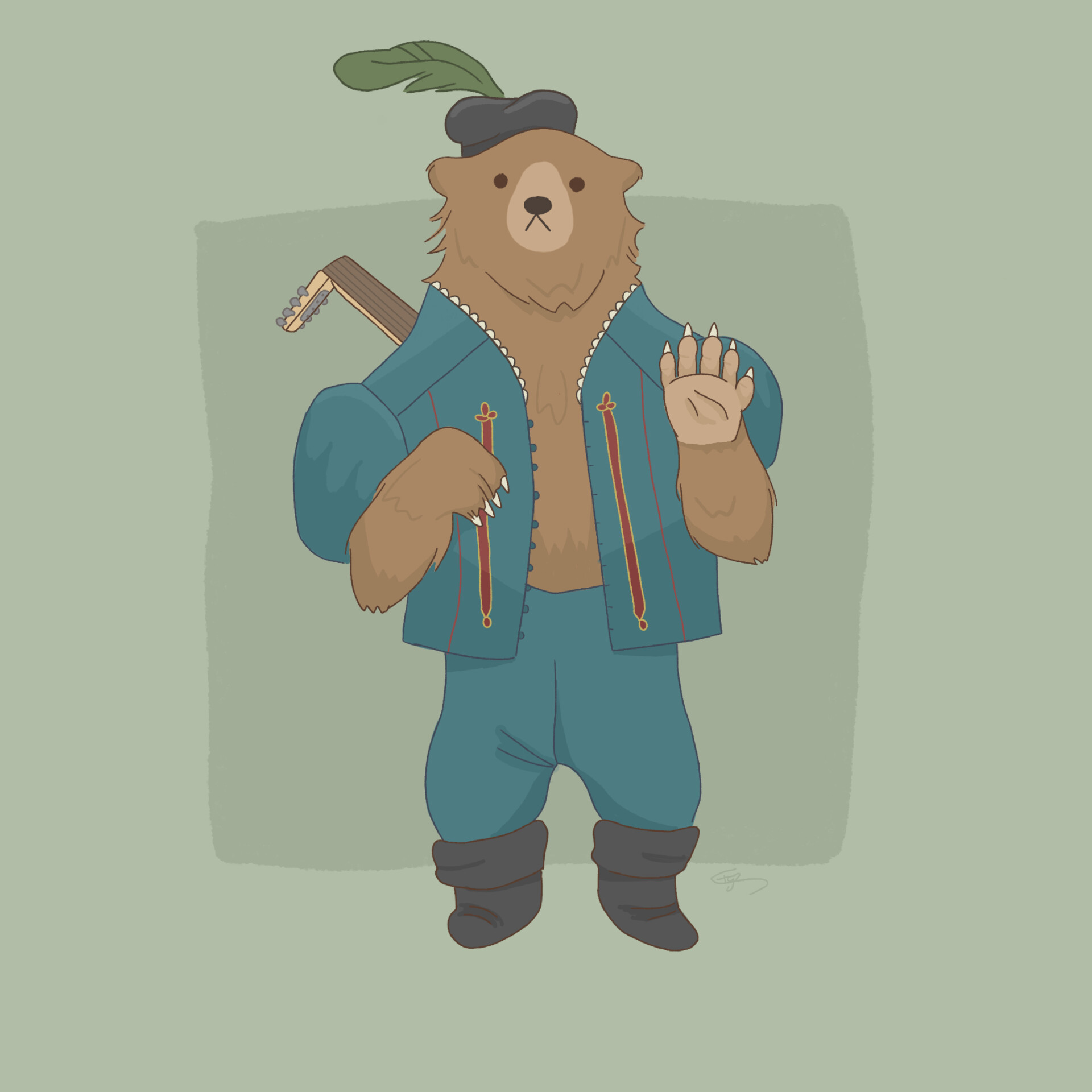 ArtStation - Bear Bard