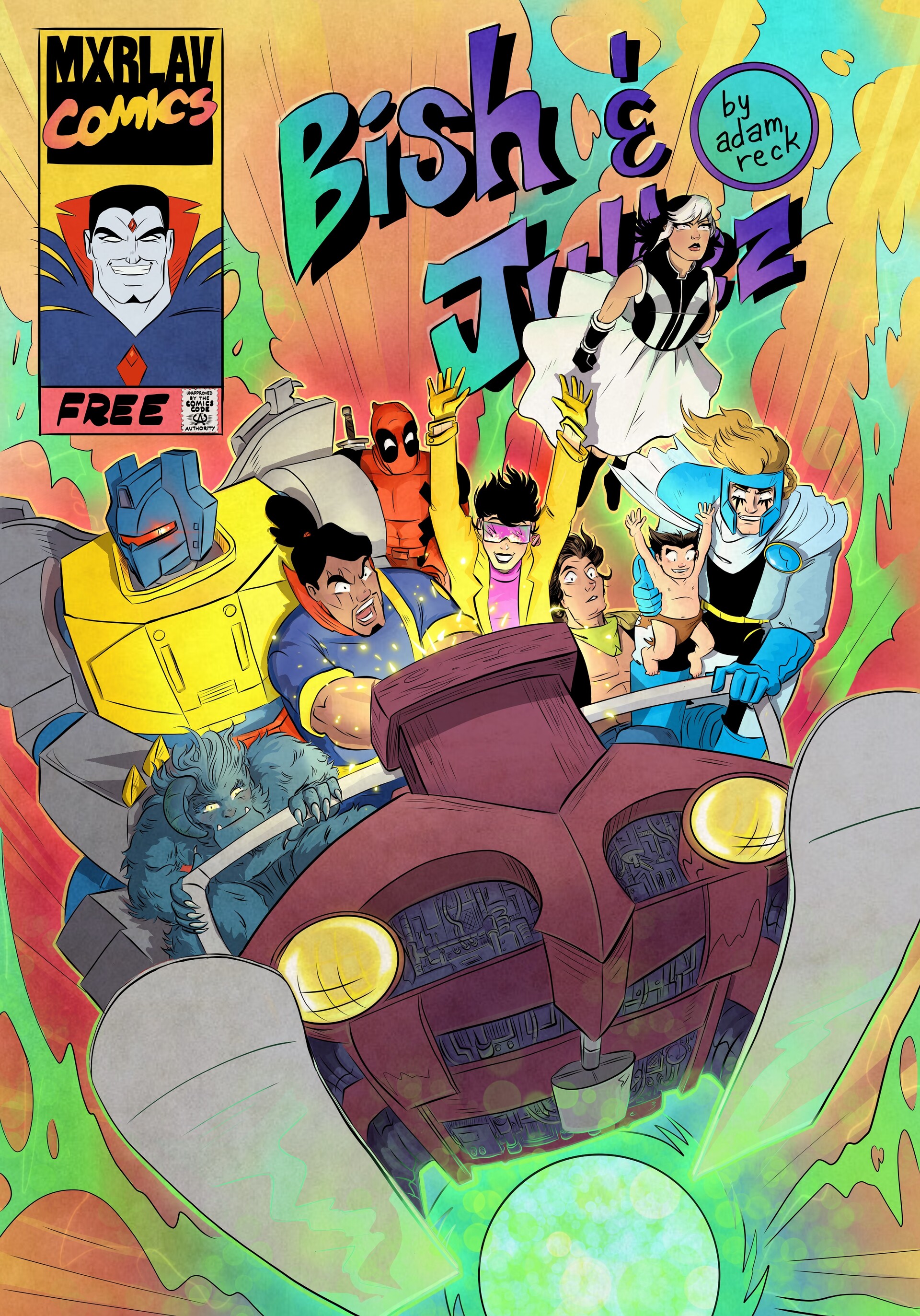 ArtStation - Coloring: "Bish & Jubes" - Cover 1