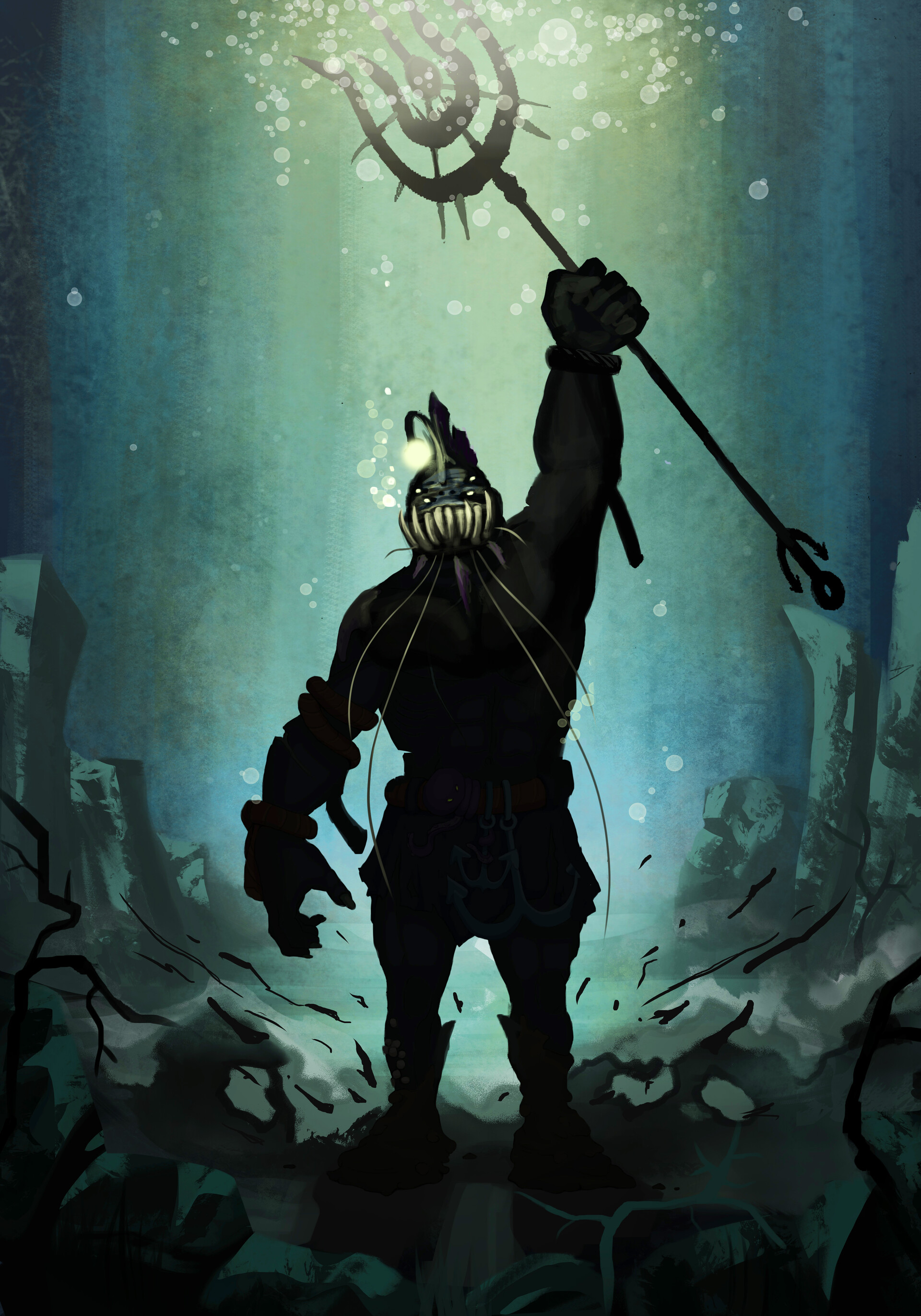 ArtStation - Deep sea monster