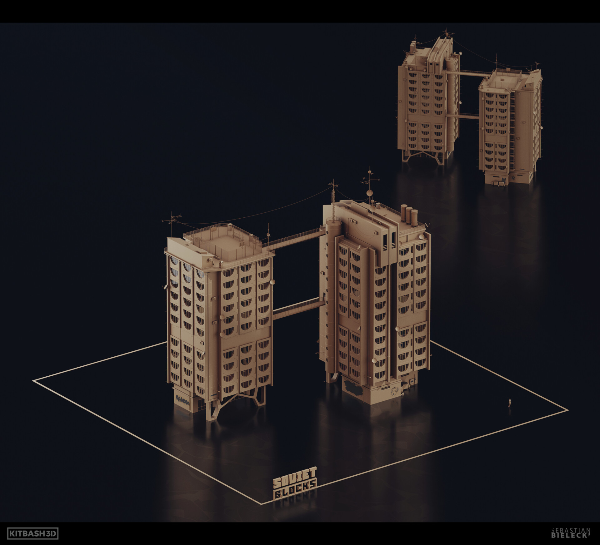 Sebastian Bielecki - Soviet Blocks Kitbash3D Set