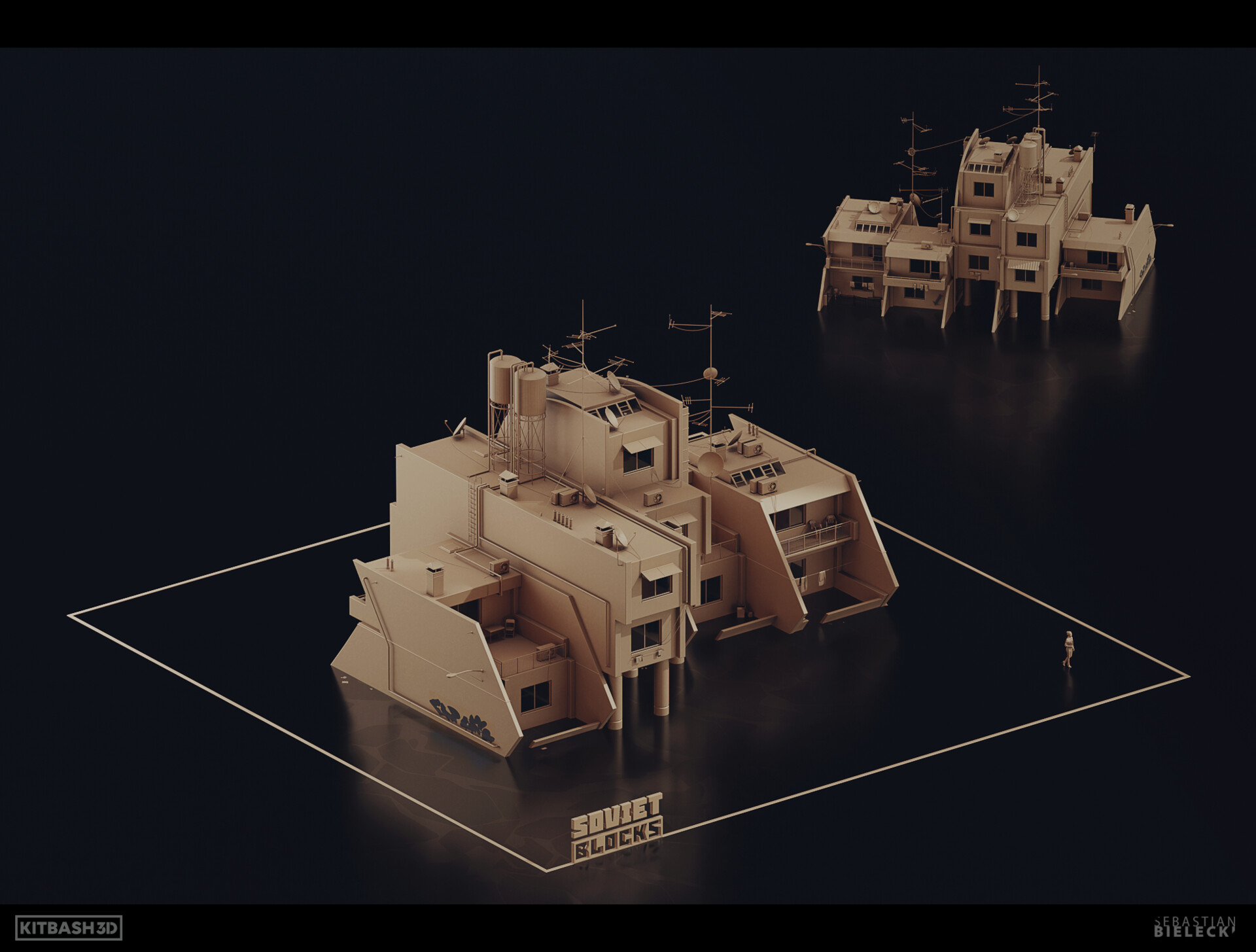 Sebastian Bielecki - Soviet Blocks Kitbash3D Set