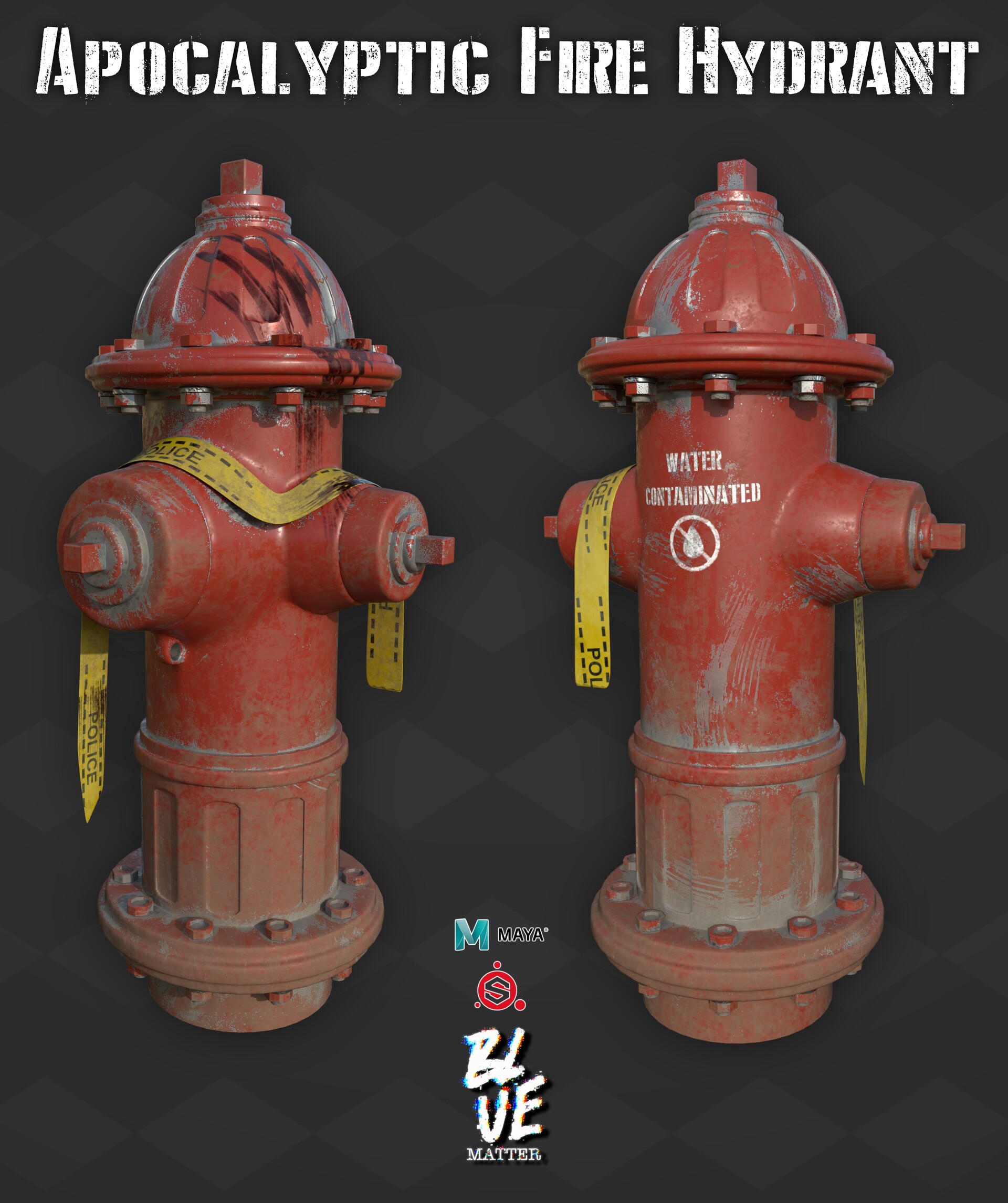 ArtStation - Fire Hydrant (Apocalypse Setting)