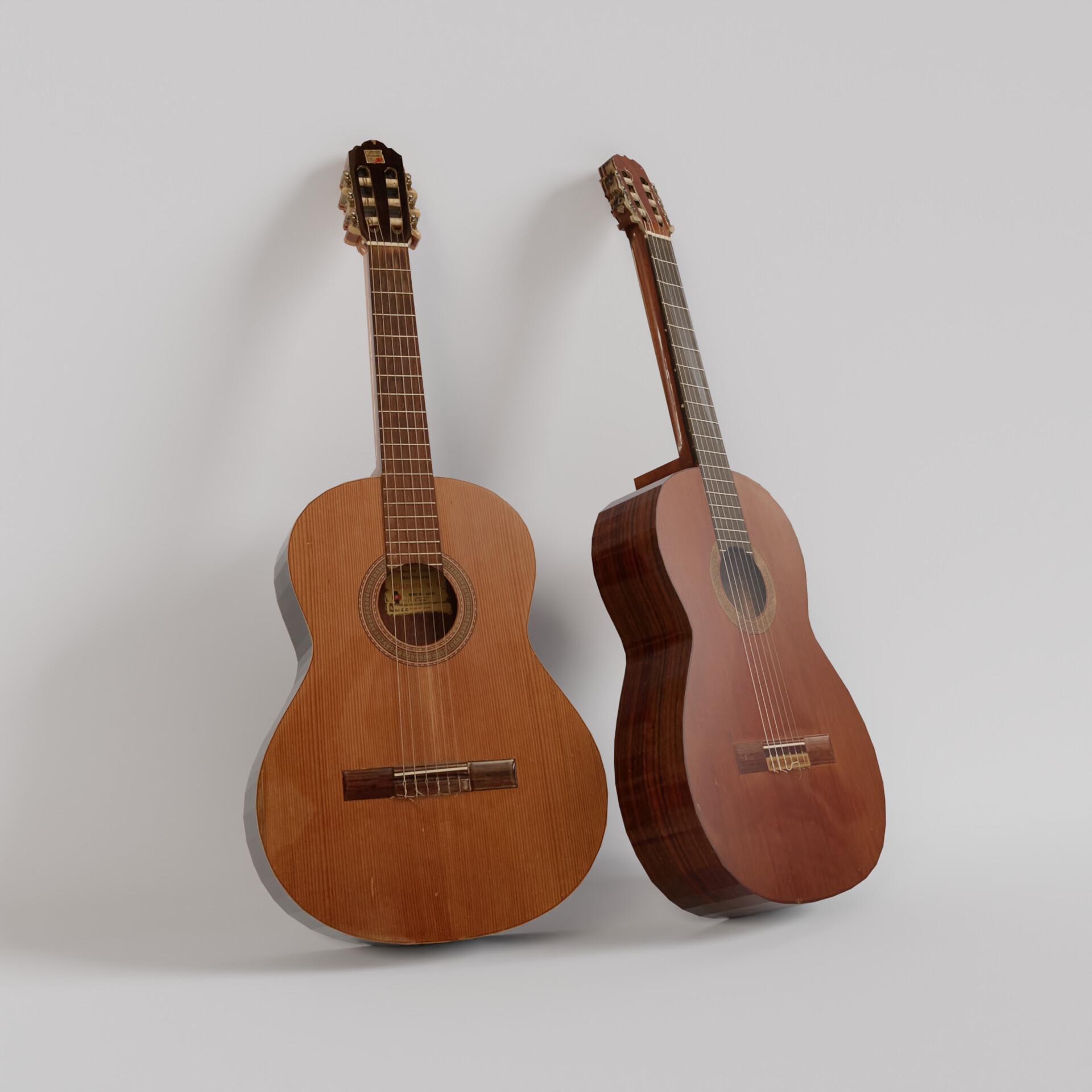 ArtStation - Low Poly Guitars