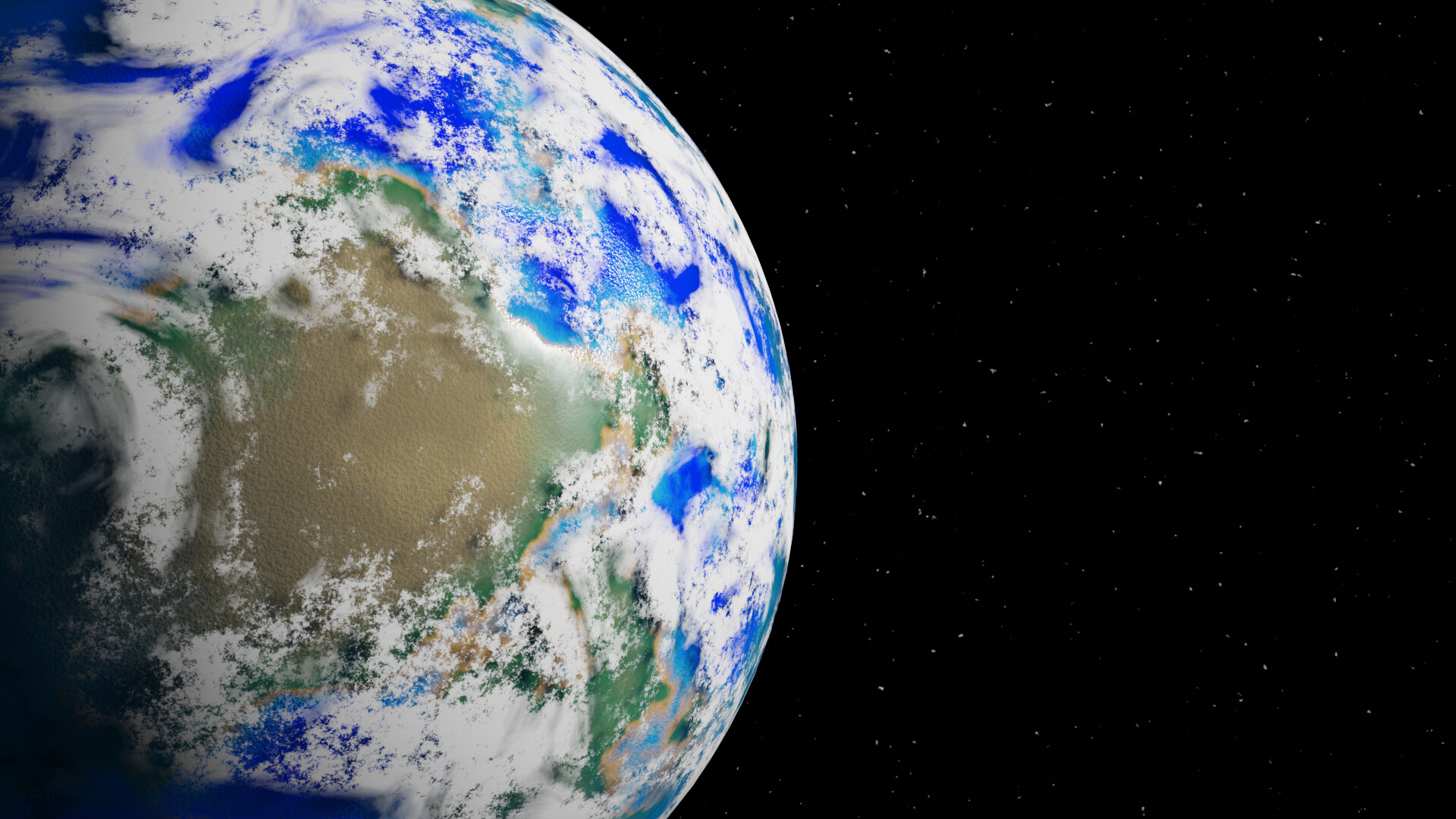 ArtStation - Earth Using Shader nodes