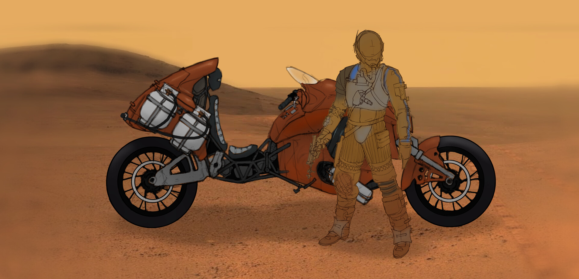 ArtStation - Cowboys on Mars