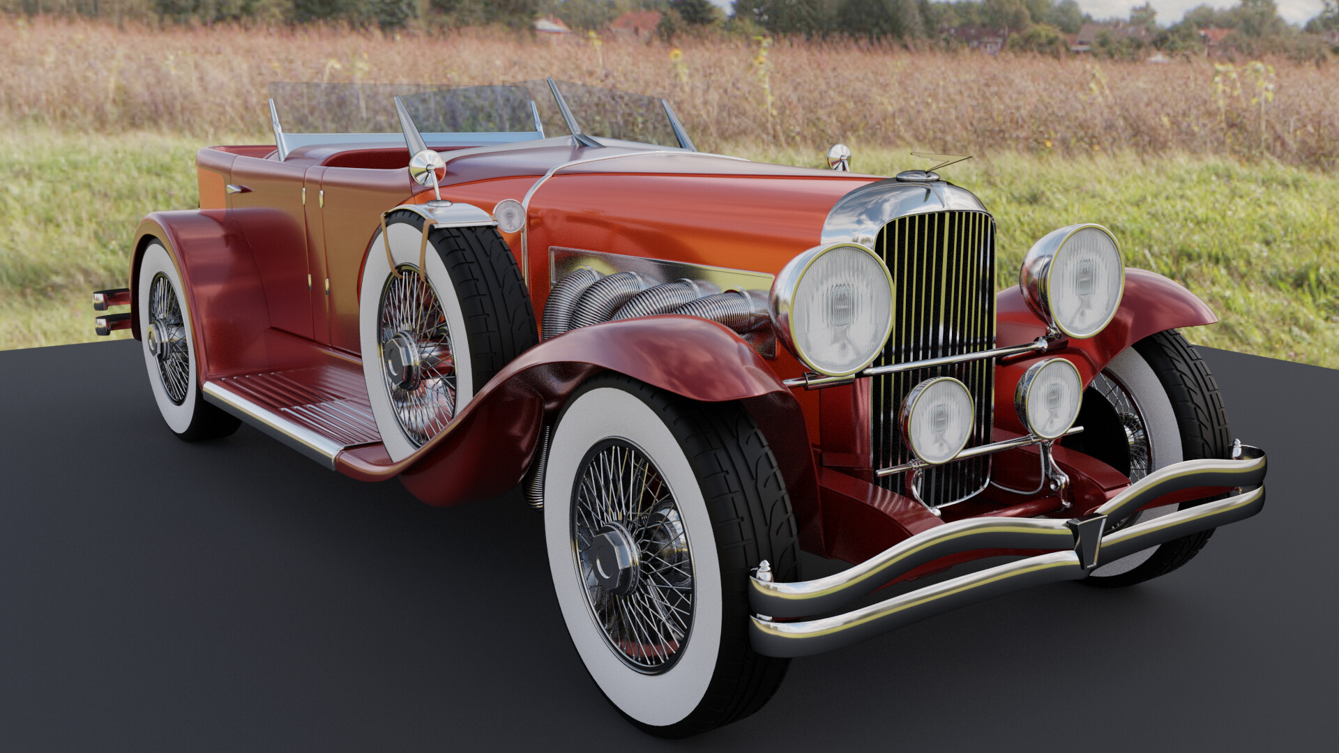 ArtStation - Duesenberg SE LWB Legrade Phaeton 1937