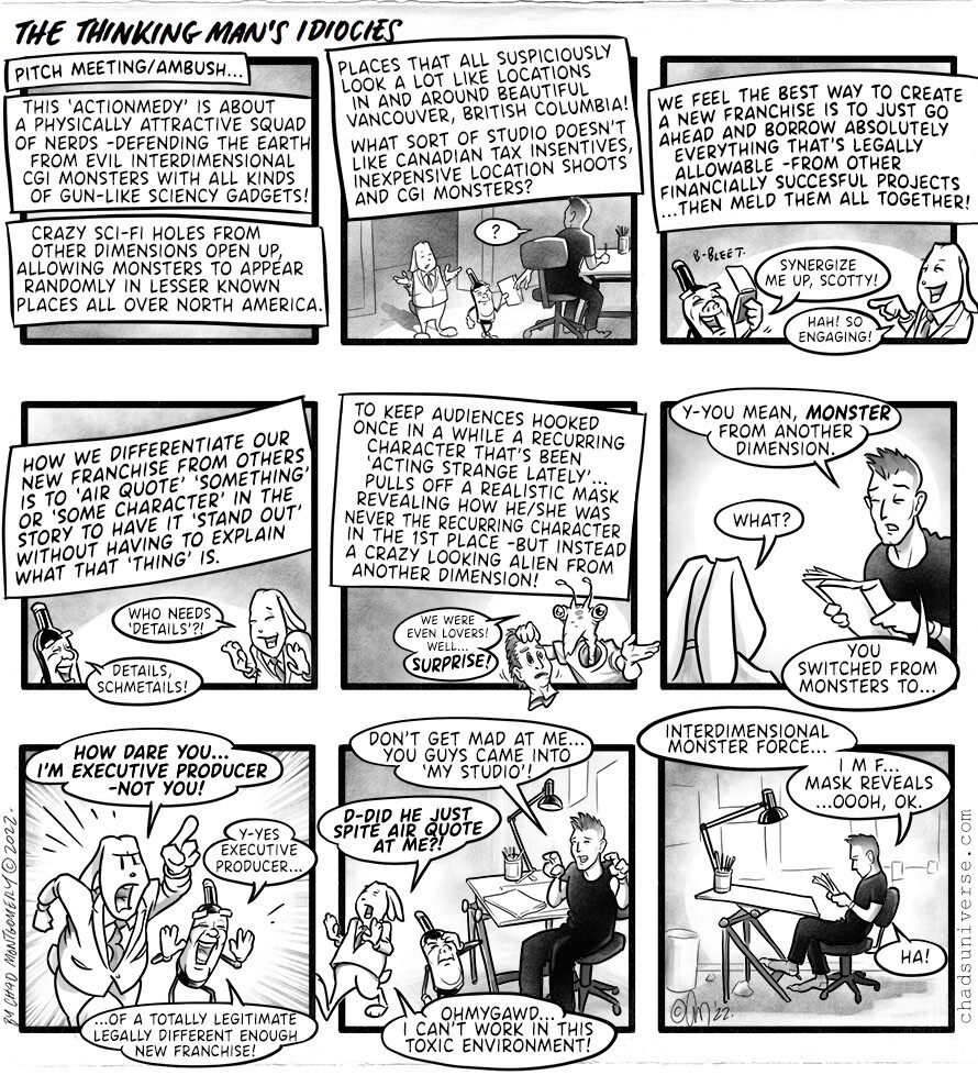 ArtStation - Comic Strip: Franchise Force - The Thinking Man's Idiocies