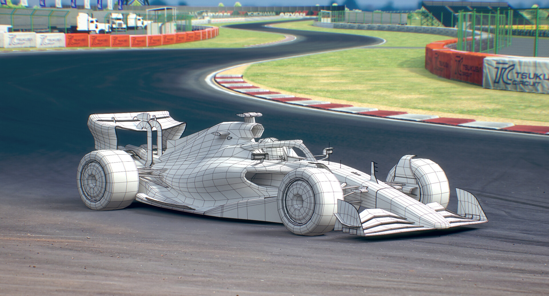 OpticalDreamSoft - Formula 1 Season 2022 F1 Race Car Mockup 3D model