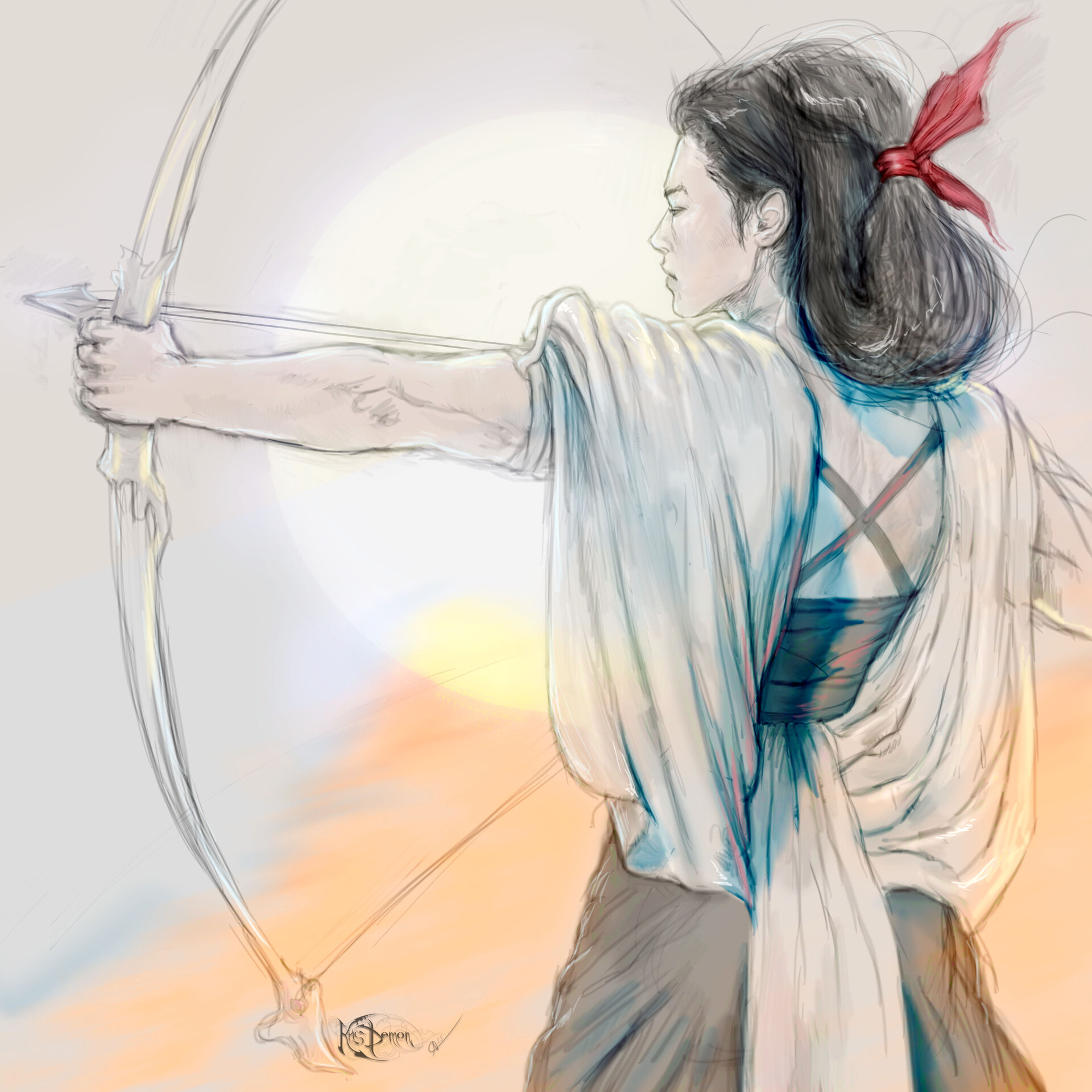 ArtStation - Kris DEmon – Archer