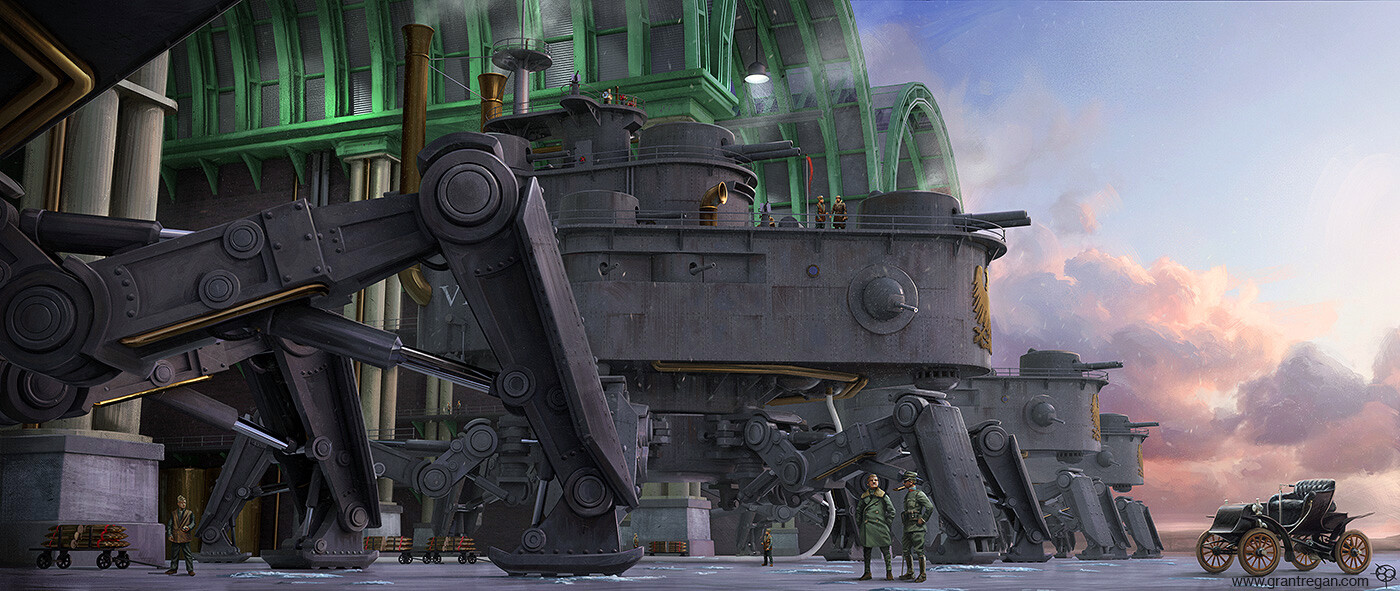 Land Ironclad by Grant Regan : r/ImaginaryTechnology