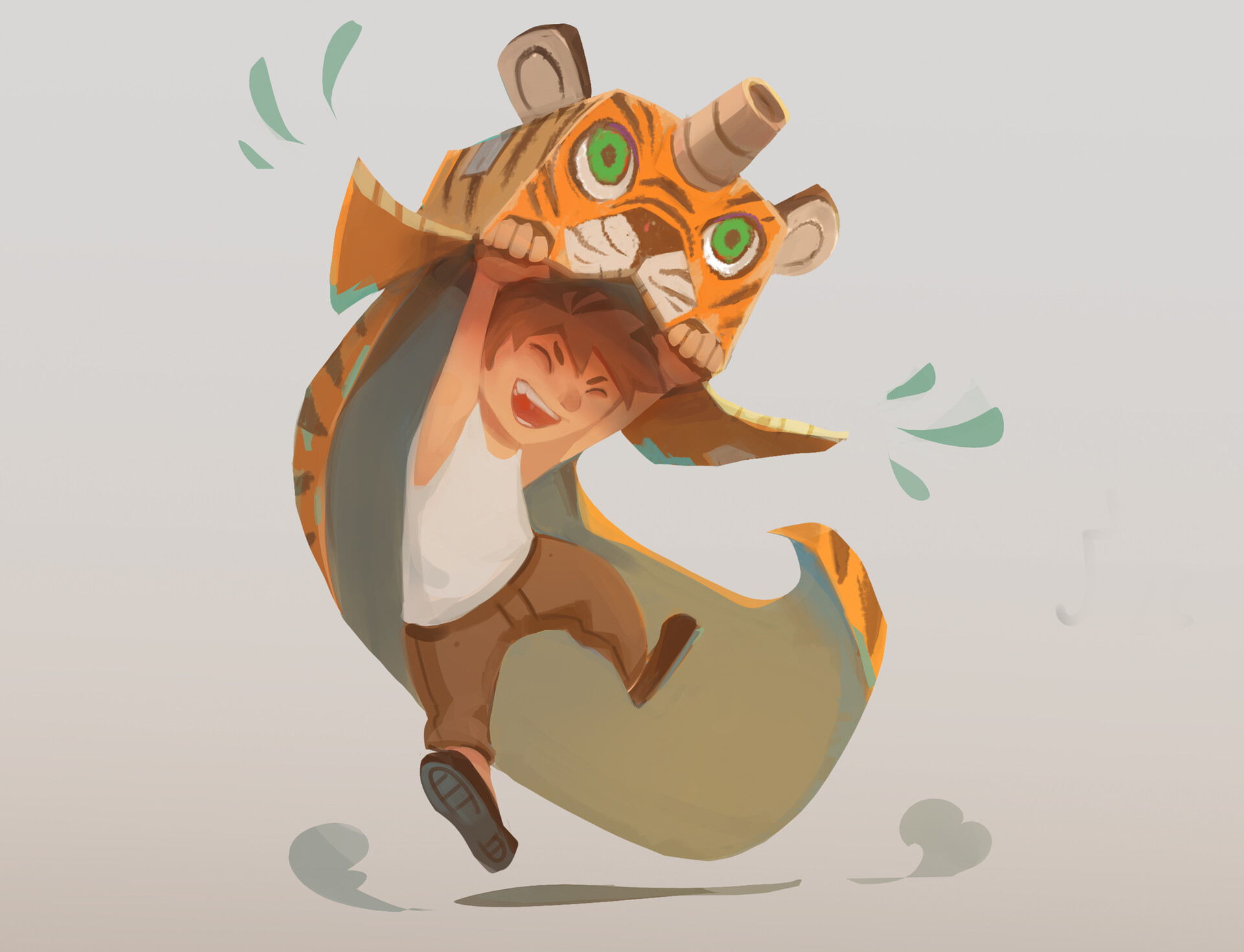 ArtStation - Tiger dance